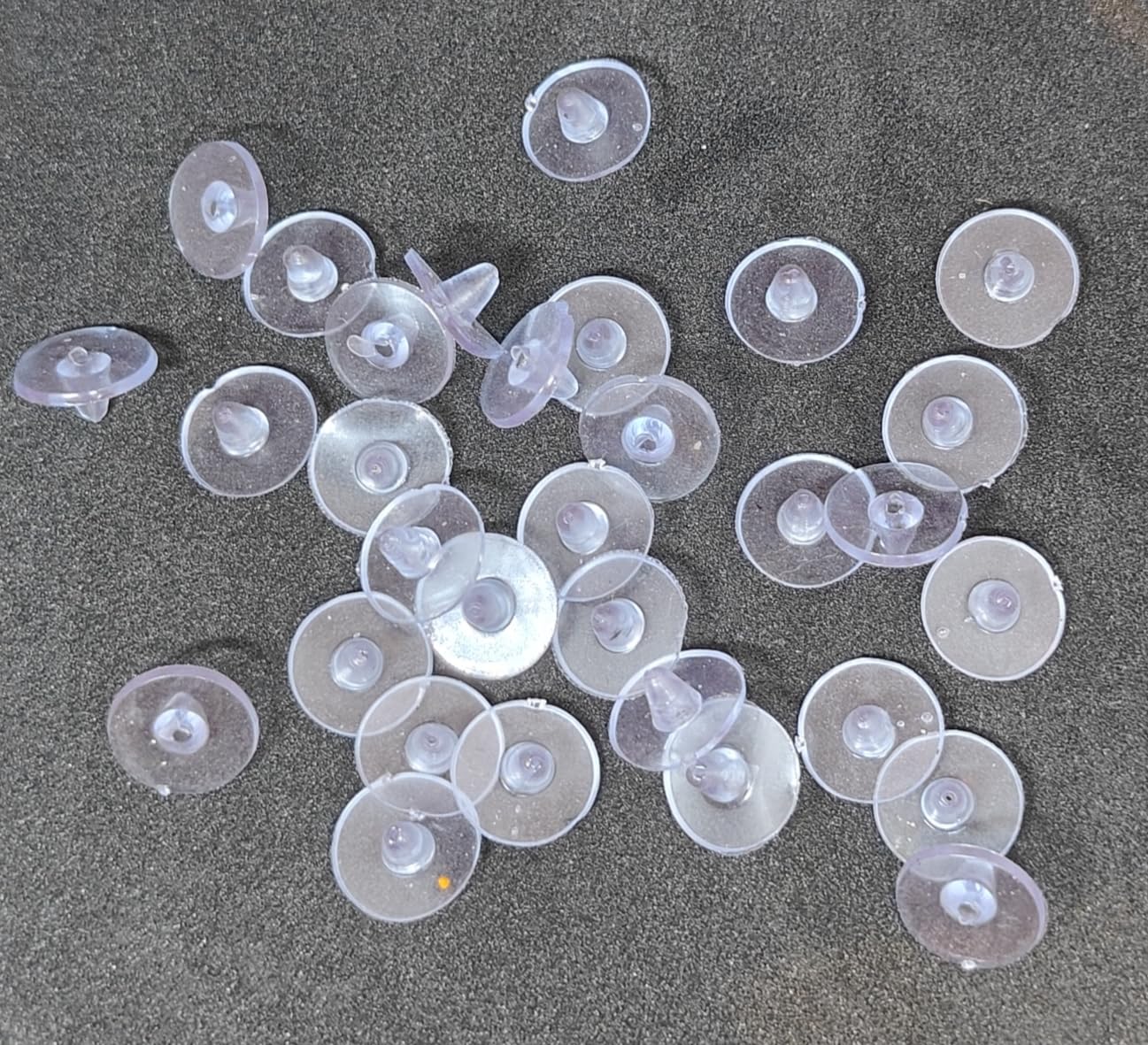 Hopea Jewels (200 Pcs Approx) Soft Silicone Bluish Earring Stopper ...