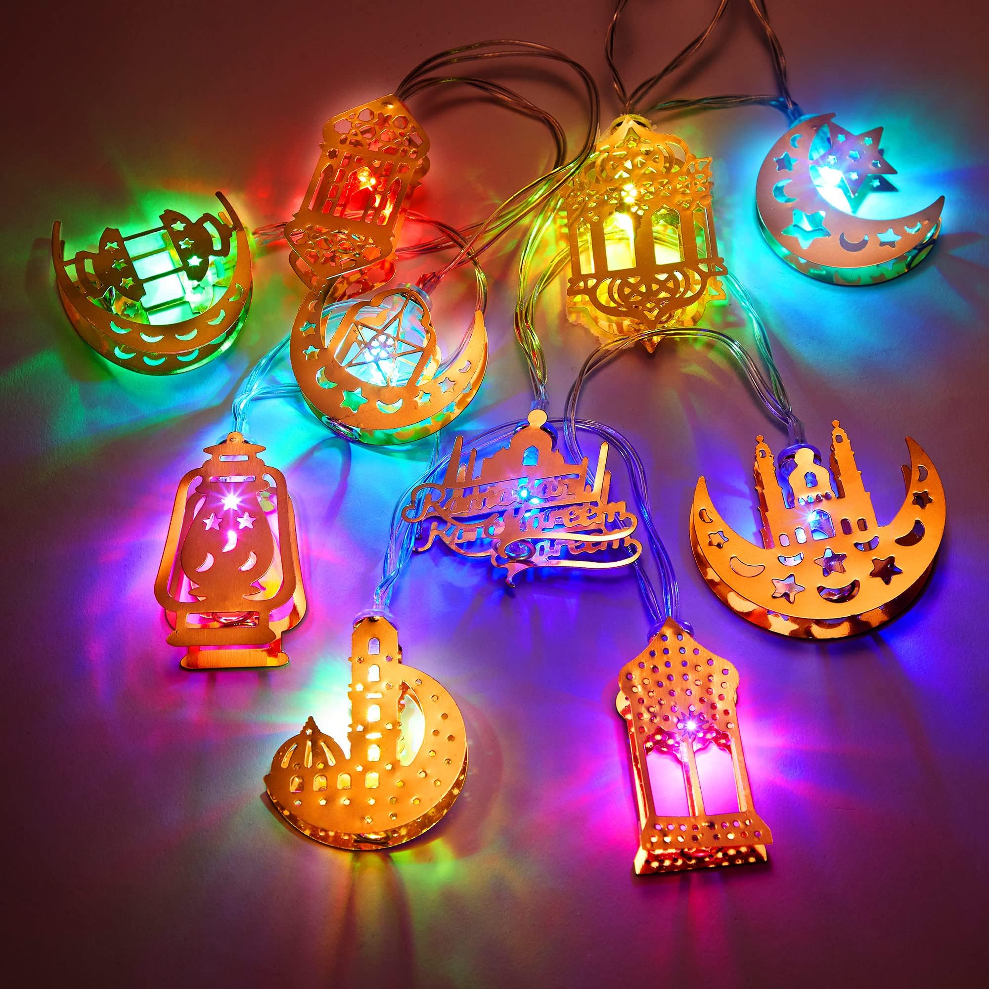 Amazon.com : kockuu Ramadan Eid String Light- 5.4Ft LED Mubarak Eid ...