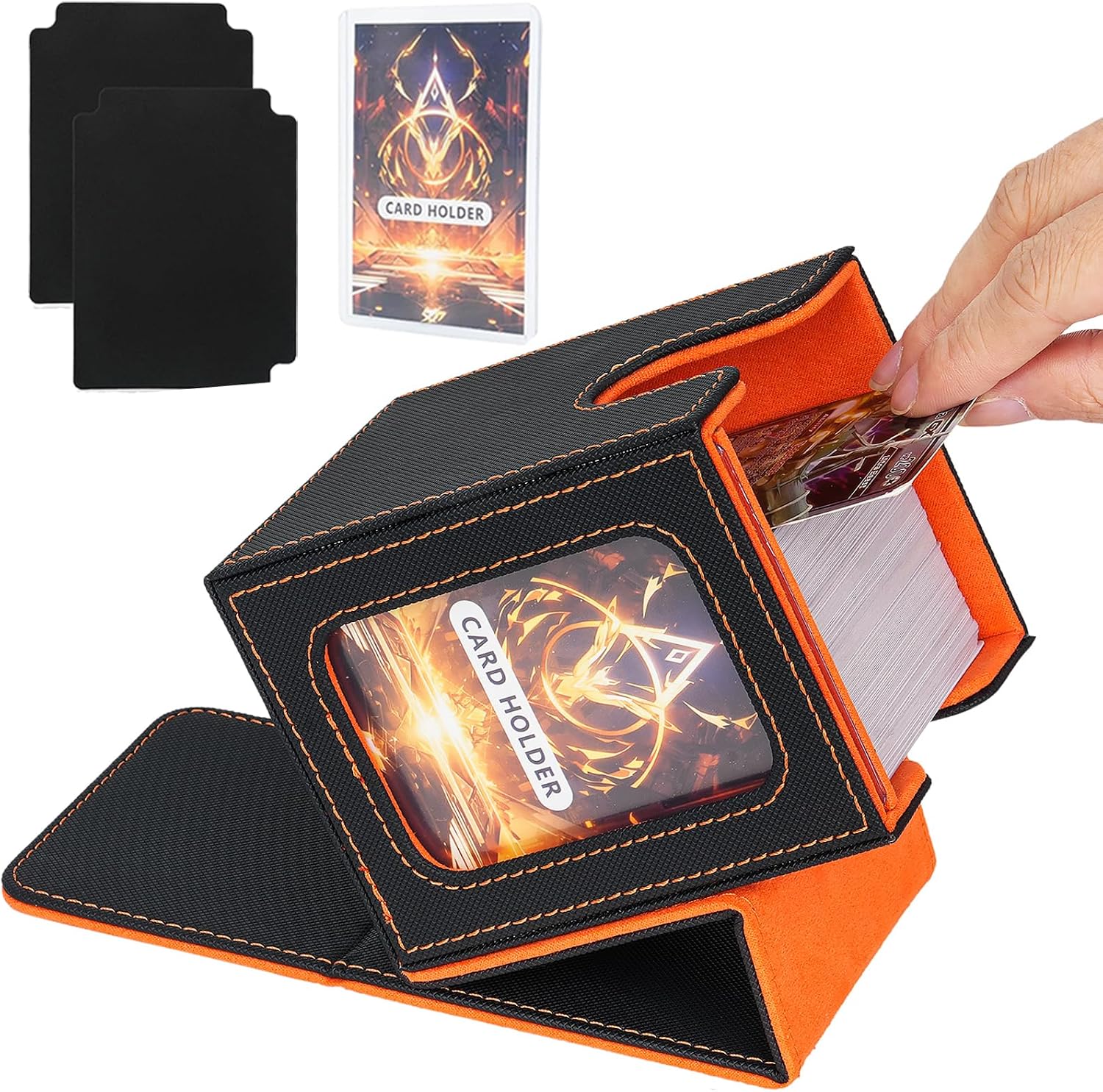 Amazon.com: Jaffzora Card Deck Box for MTG Commander, Card Storage Box ...