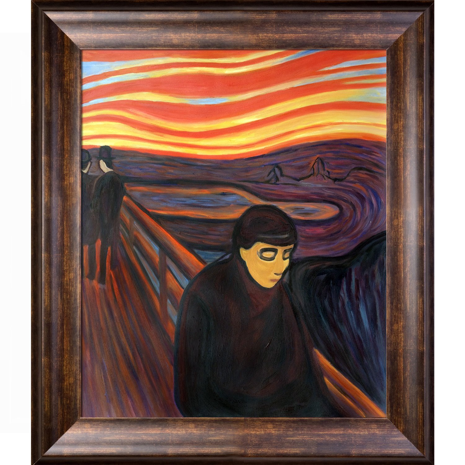 overstockArt Despair, 1894 by Edvard Munch, Framed Hand Painted Oil ...