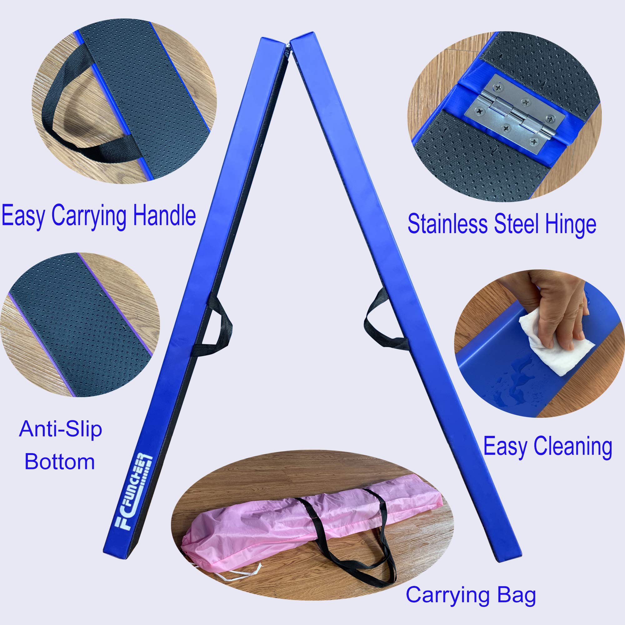 Snapklik.com : FC FUNCHEER 8FT Folding Balance Beam -Gymnastics Beam ...