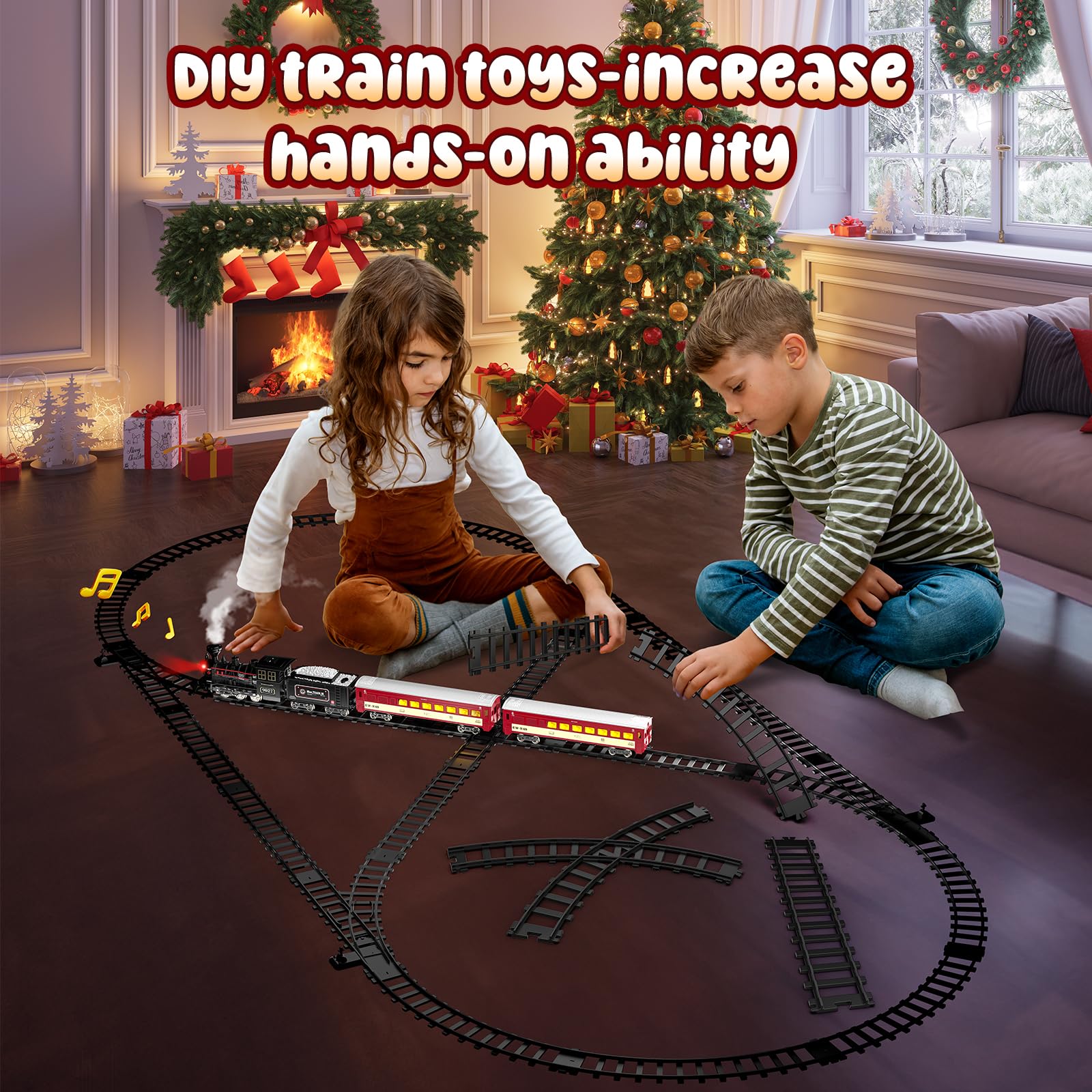 Snapklik.com : Hot Bee Train Set - Metal Train Toys