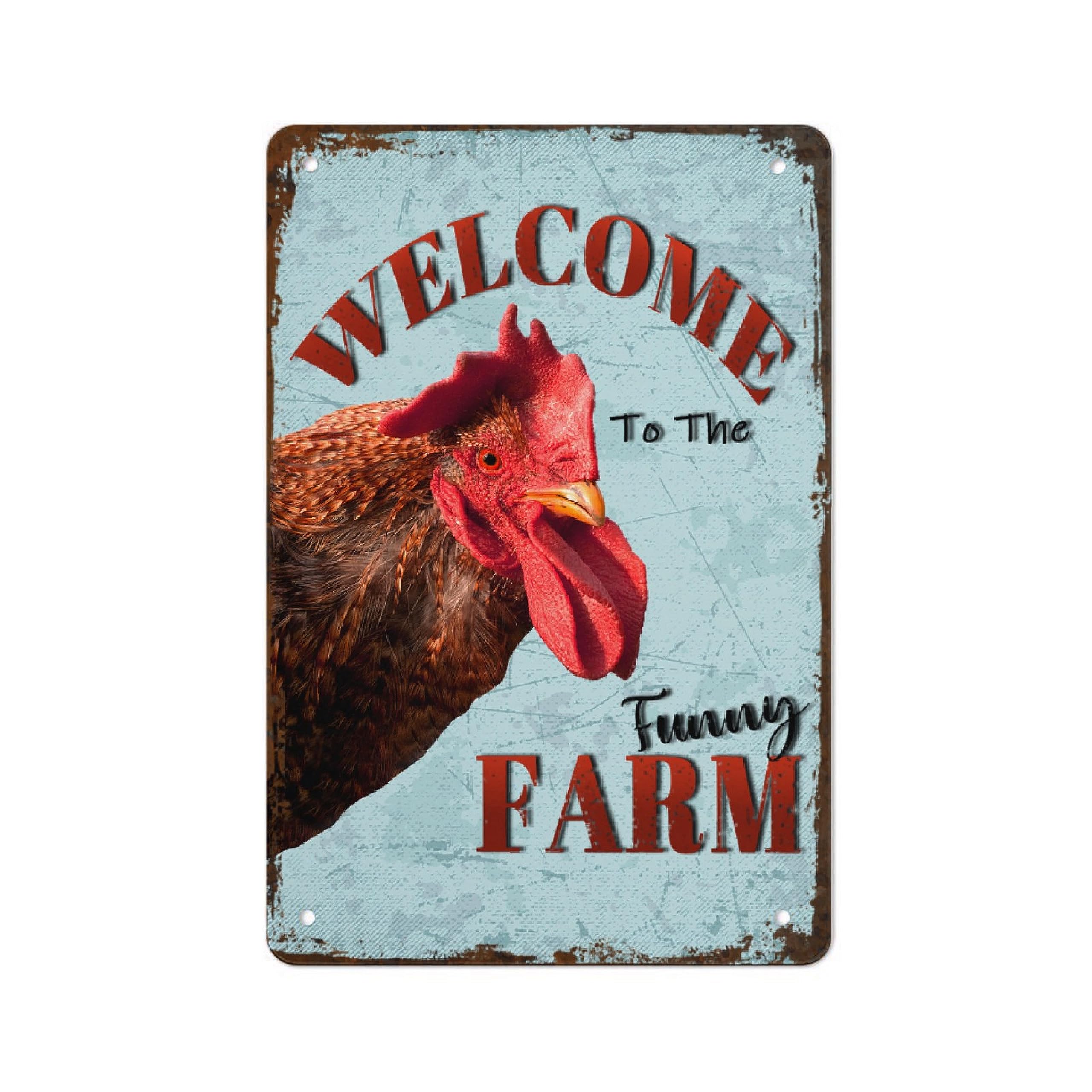 Amazon.com : Chicken Vintage Metal Wall Art Posters Prints Wall Decor ...