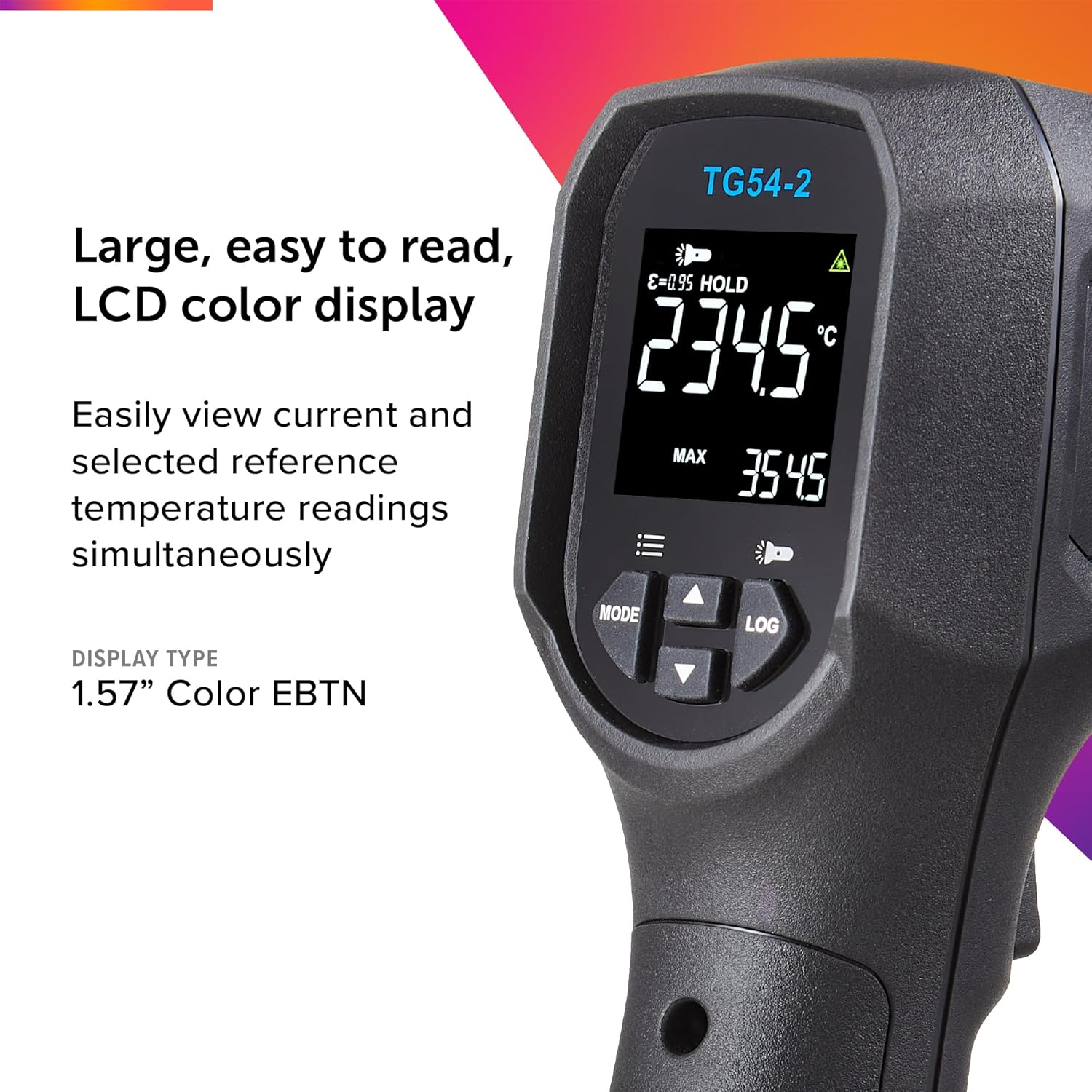 FLIR Termómetro infrarrojo TG54-2 con lectura digital para mediciones ...