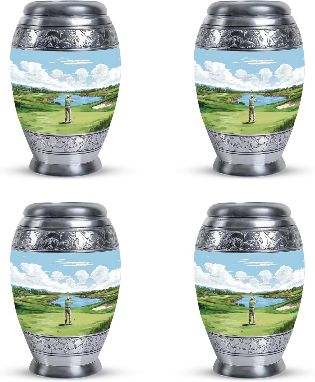Amazon.com: KARYLIZ Serene Golf Course Panorama - Urn Charms for Ashes ...
