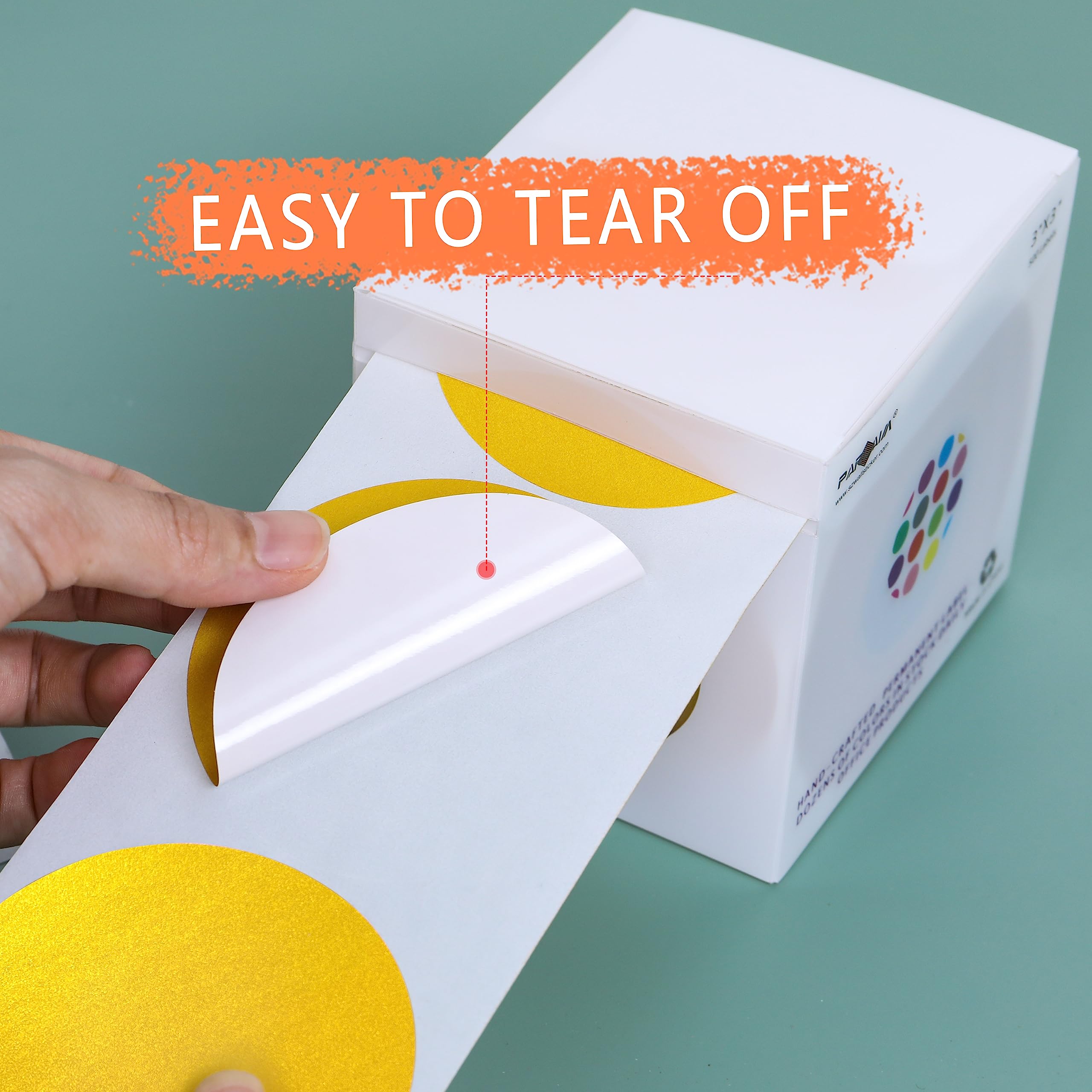 Snapklik.com : PARLAIM 3 Inch Round Color-Code Dot Stickers, 500PCS ...