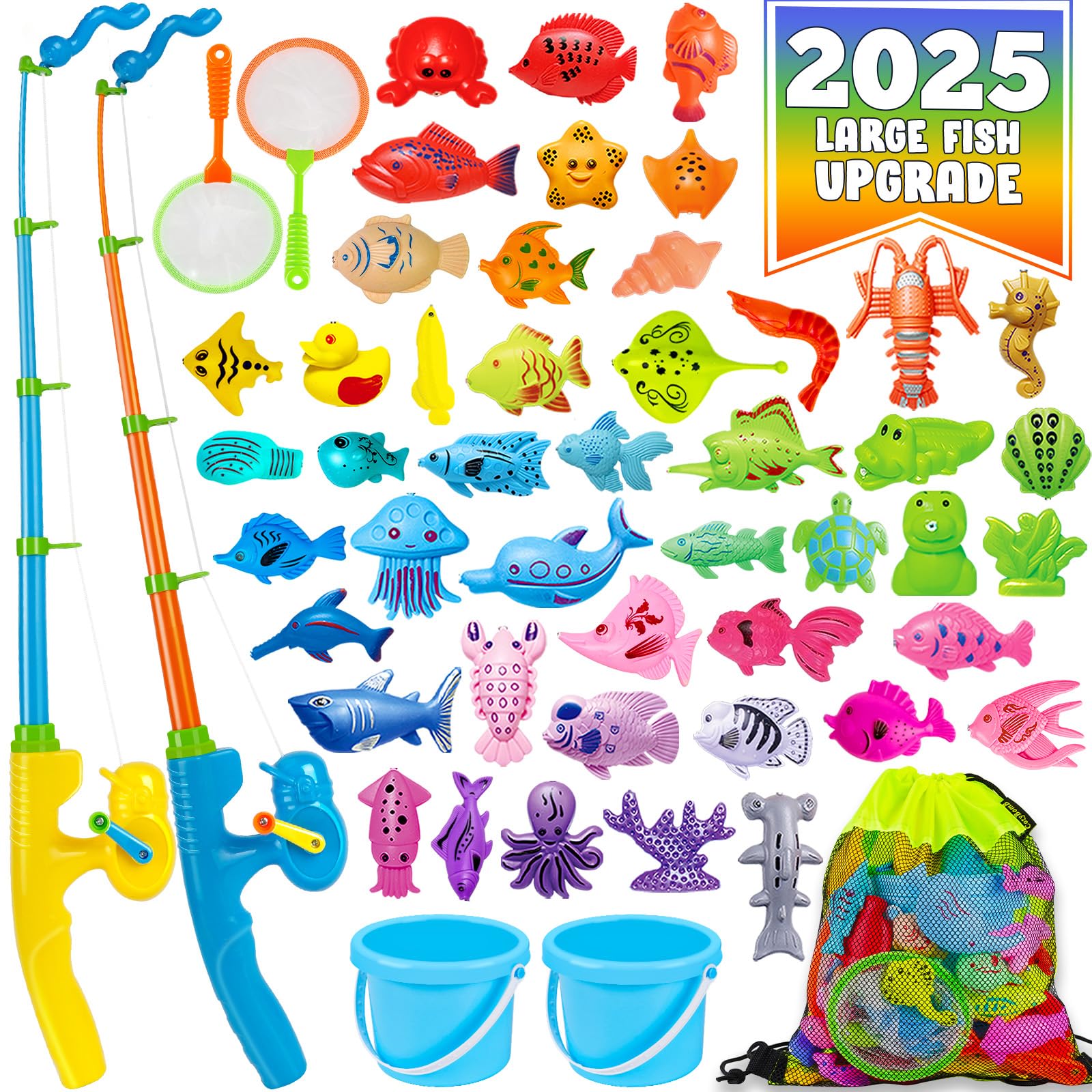 Snapklik.com : CozyBomB Magnetic Fishing Toys Game Set For Kids Water ...