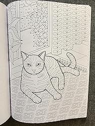 Amazon.com: Stress Relief Cat Coloring Book: Calming and Adorable ...