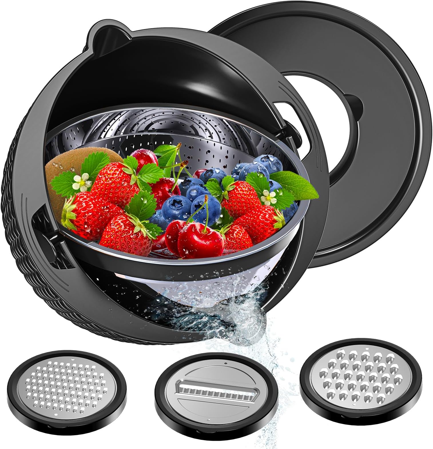 Amazon.com: 4-1 Colander with Mixing Bowl Set, 2024 New Food Strainers ...