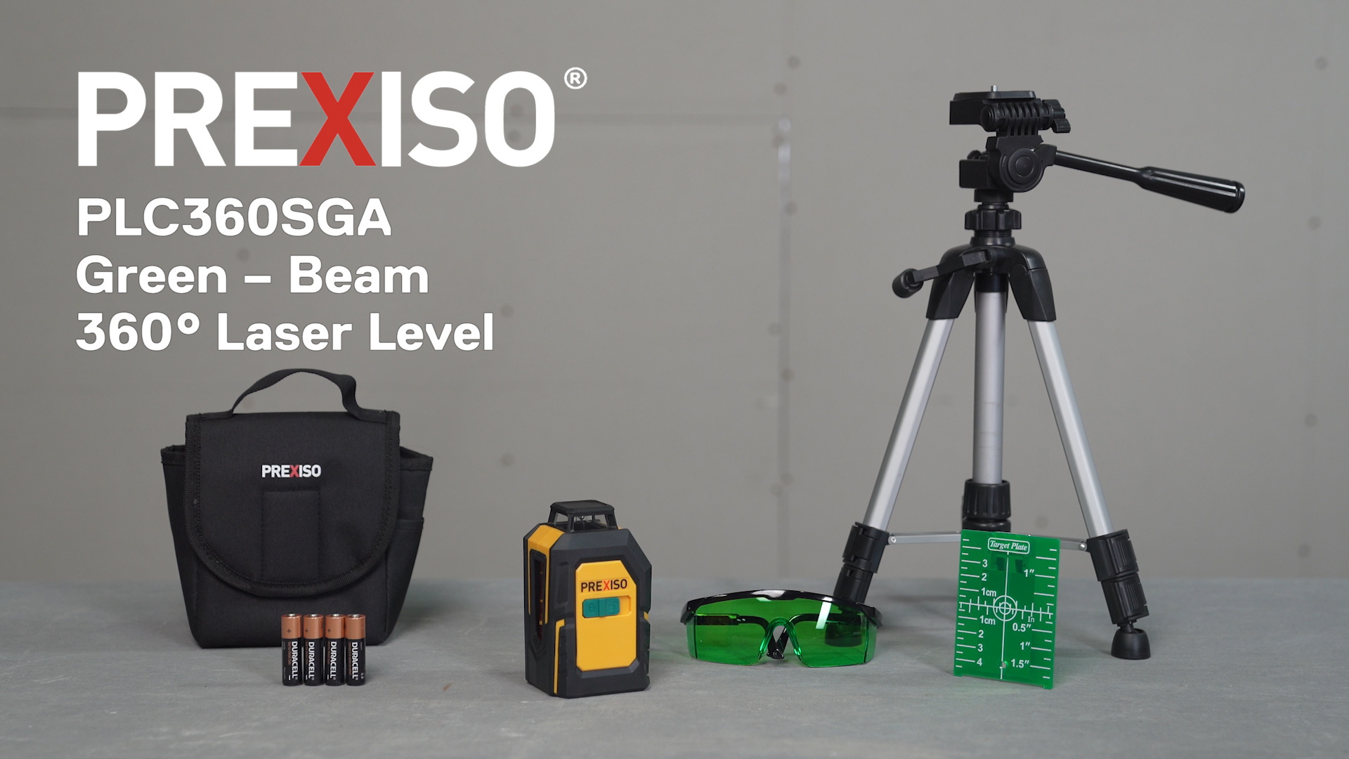 Watch PREXISO 360 Laser Level with Tripod 100Ft Cross Line Laser on ...