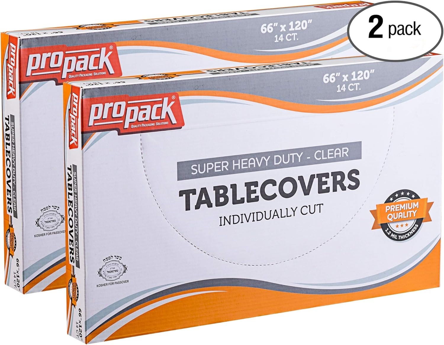 Amazon.com: Propack [28 Count 66" X 120"] Heavy Weight Clear Disposable ...