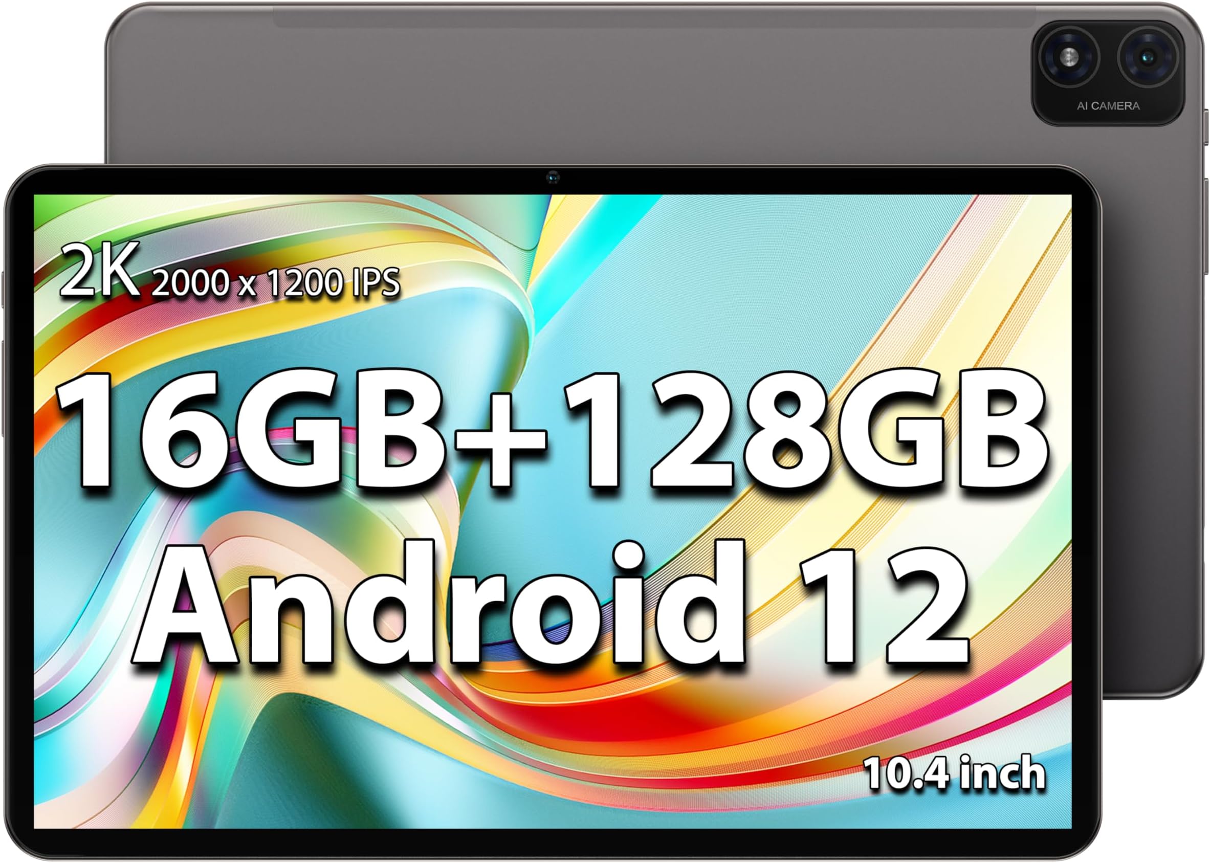 TECLAST T40S 2K Tablet 10.4 Zoll, 16GB RAM+128GB ROM（1TB TF） Android 12 ...