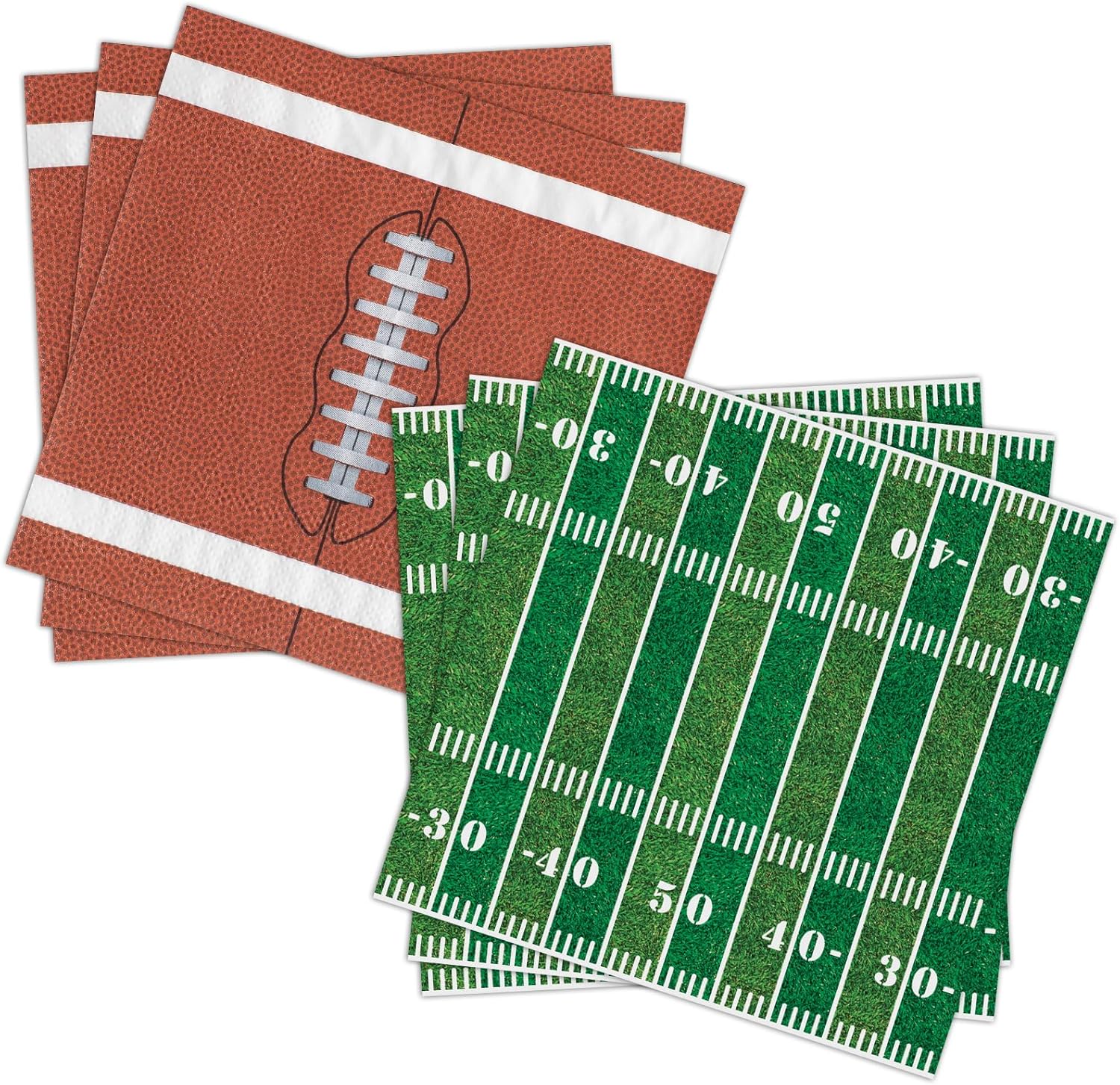 Amazon.com: NatNarr 100 Pcs Football Napkins, Disposable Football ...