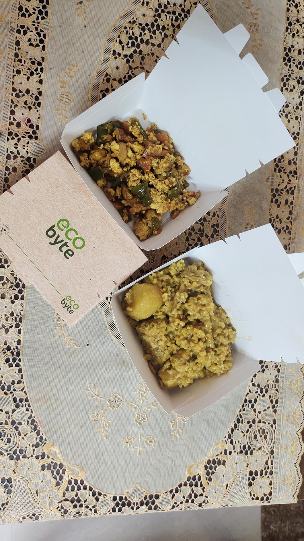 Ecobyte ITC Clamshell Lunch Box [500 ml] – [Pack of 25] Disposable Germ ...