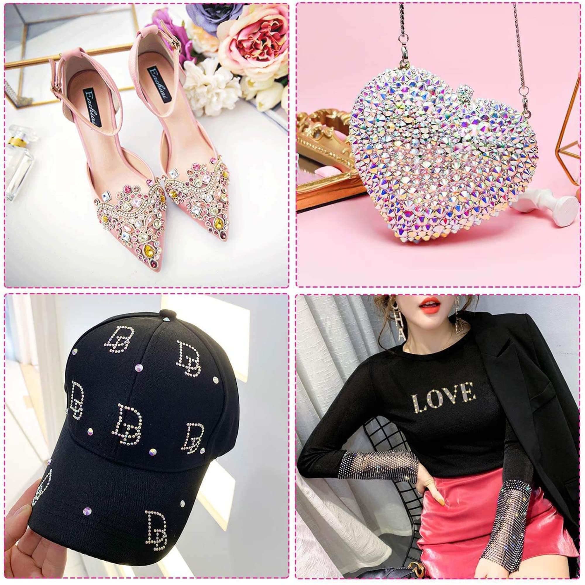 Snapklik.com : 4320PCS Hotfix Rhinestone Crystals, SS6 2mm Crystal ...