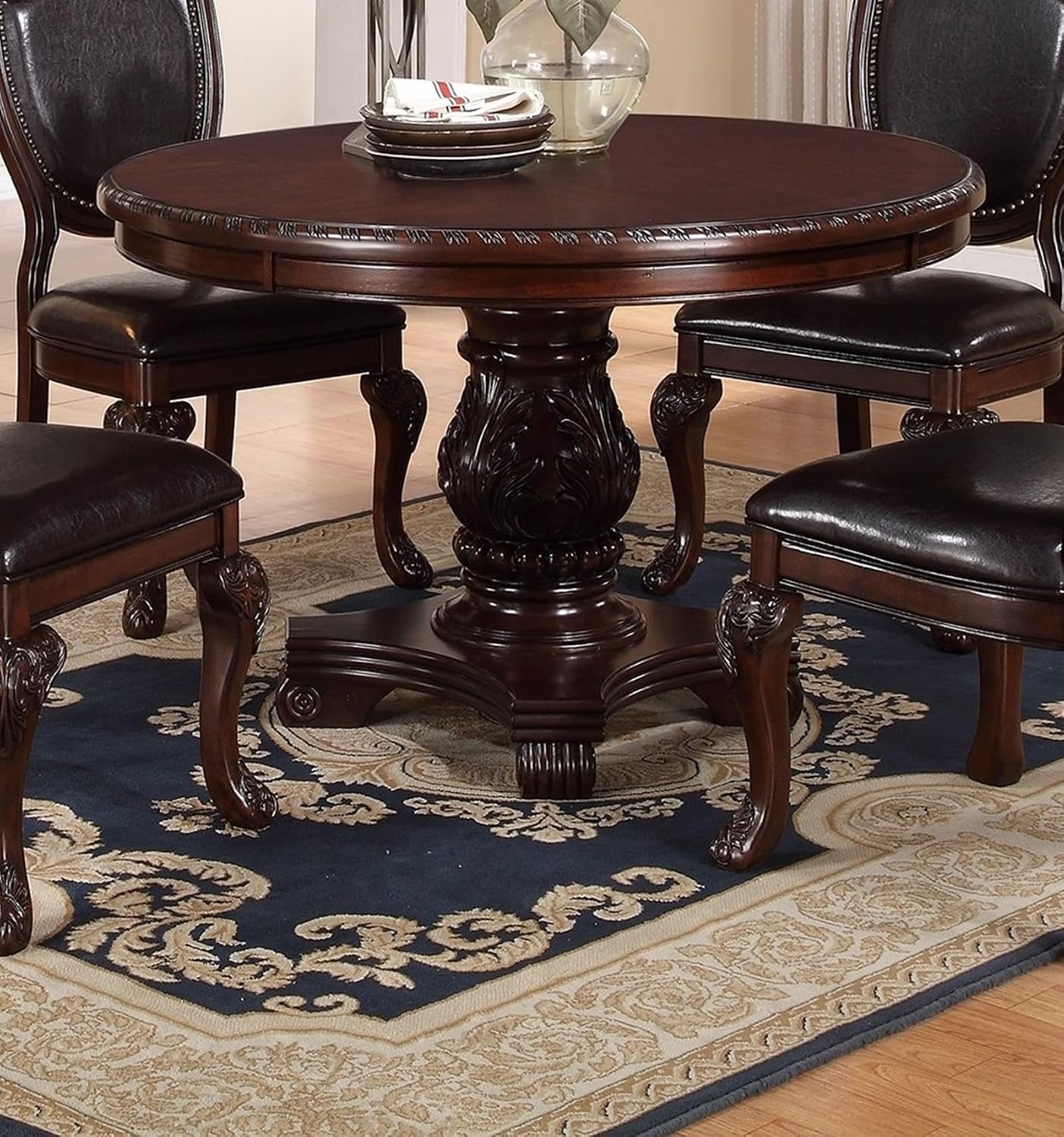 Amazon.com - AMDXD Formal Dining Room Table Brown 1Pc Dining Table Only ...