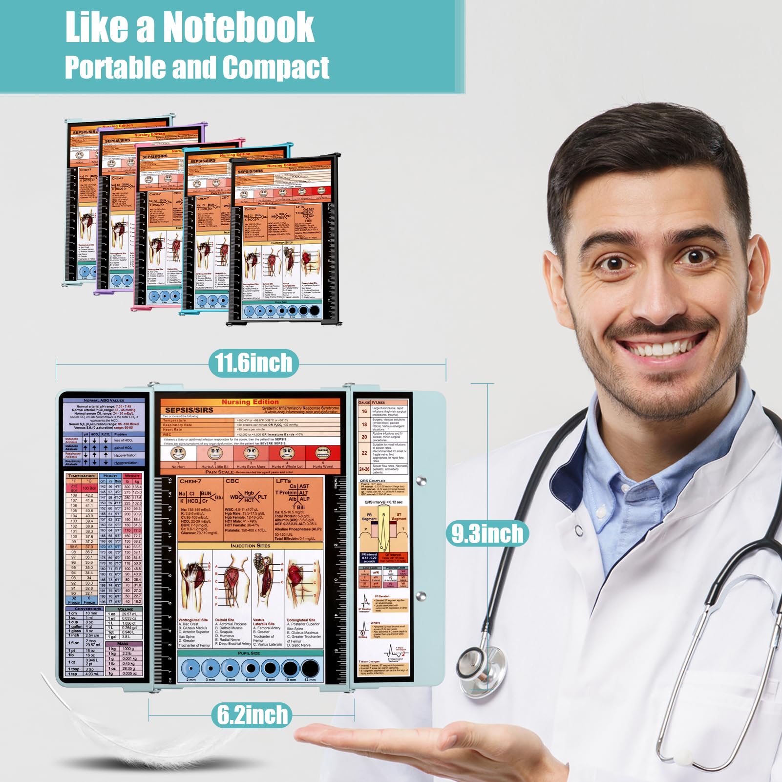 Snapklik.com : Nursing Clipboard Foldable,Nurse Clipboard 3 Layers ...
