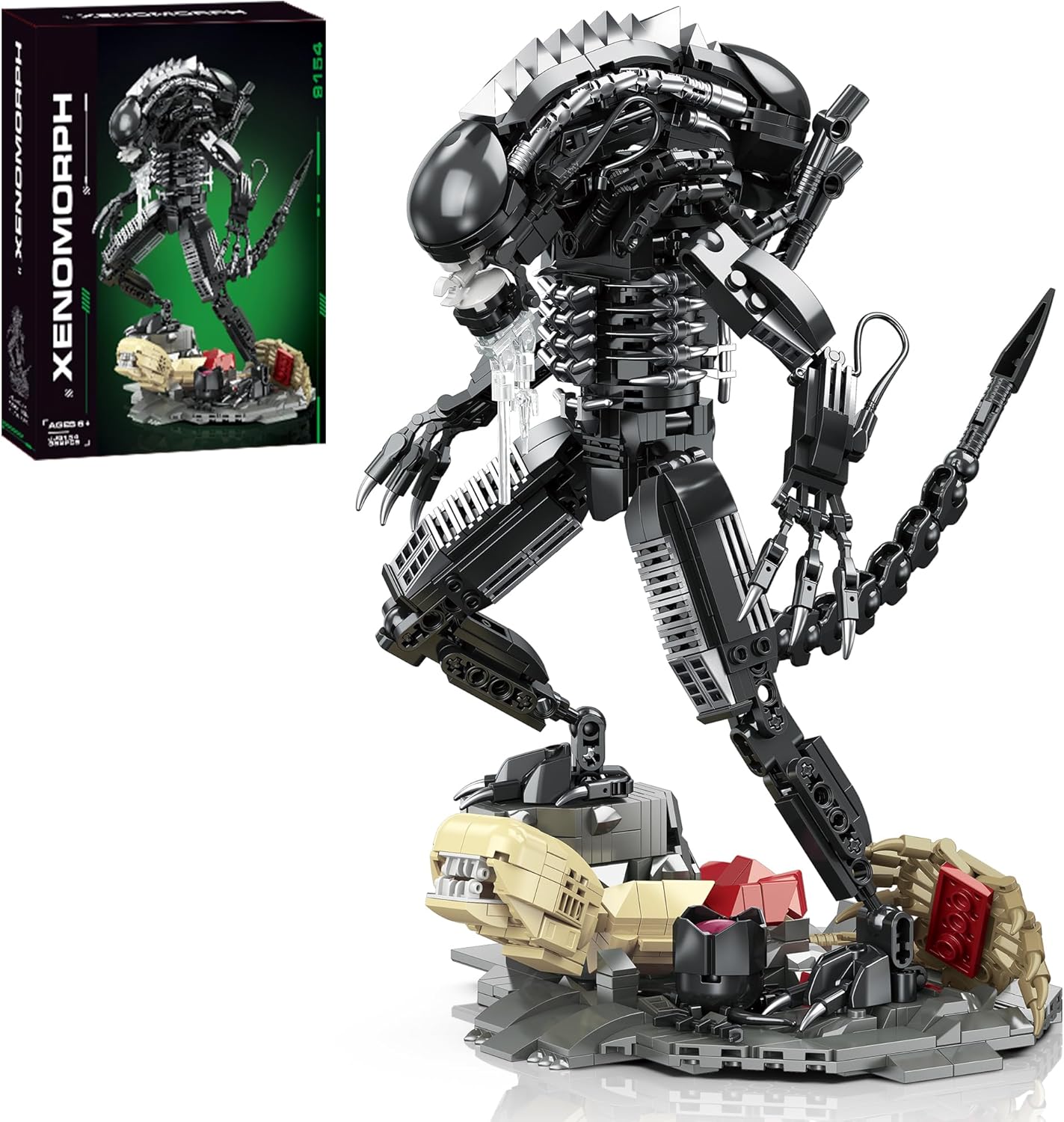 Amazon.com: 882PCS Xenomorph Building Bolcks Set with Facehugger ...