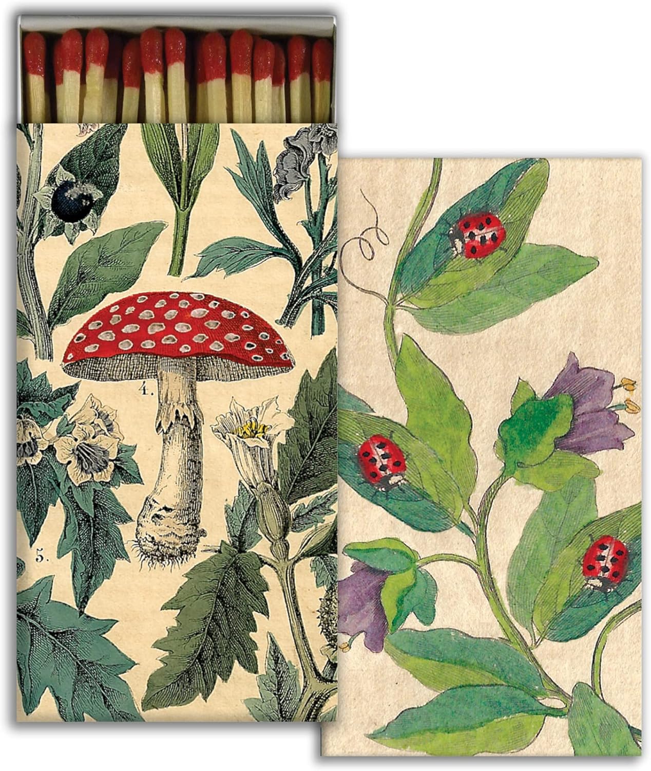 Caja de cerillas decorativa de puntos en el jardín (1) con cerillas de ...