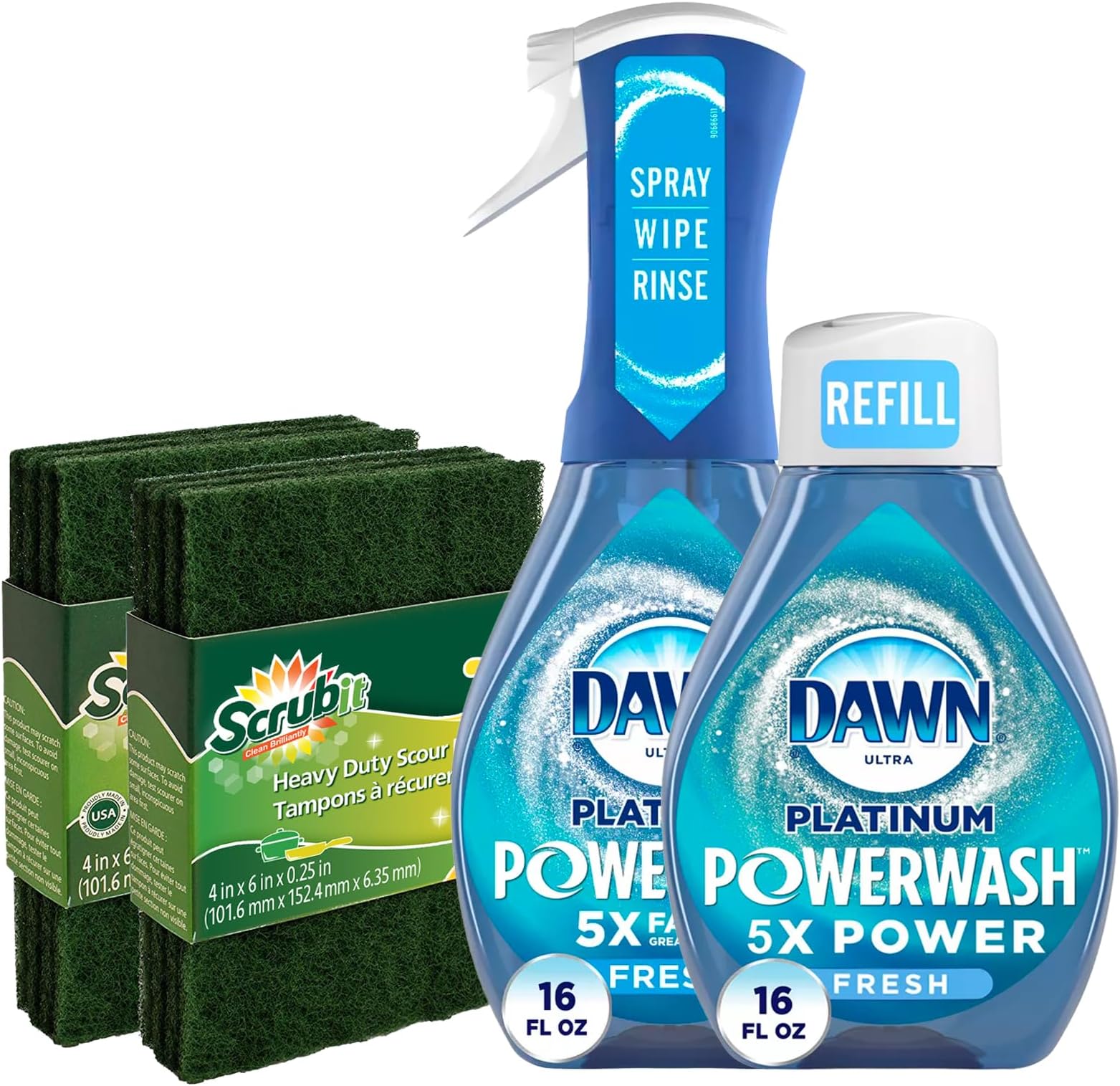 Amazon.com: Dawn Powerwash Fresh Dish Spray, Liquid Dish Soap, Dish ...
