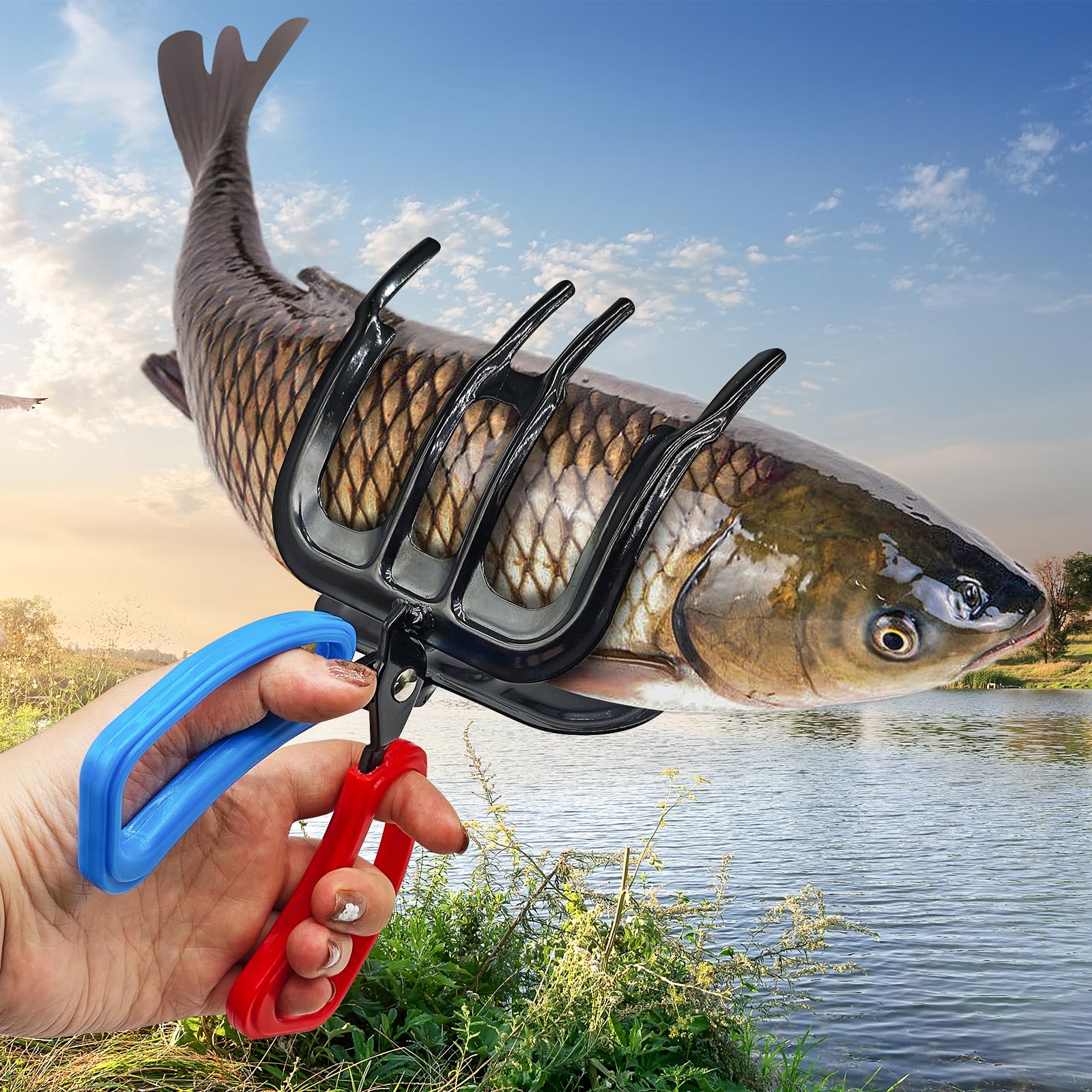 Metal Fishing Pliers Fishing Pliers Gripper - 3 Claw Metal Tool For ...