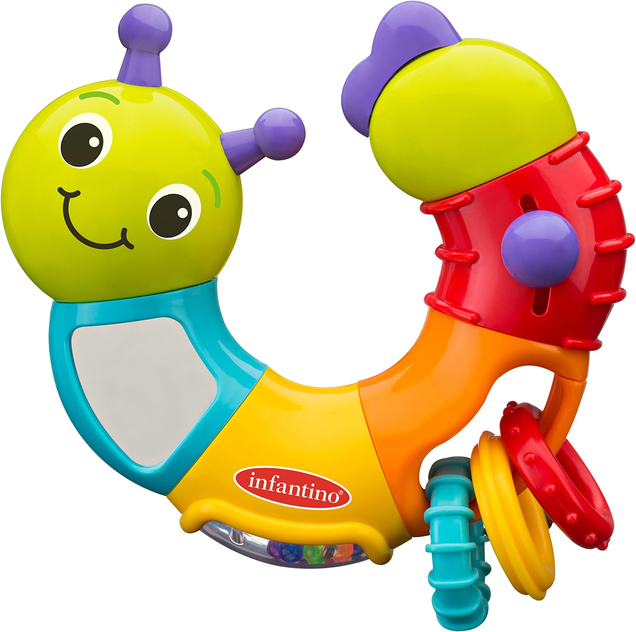 Infantino Twist & Play Caterpiller Rattle |Baby Rattling Toy| 1 Count ...