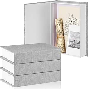 Amazon.com: Geyoga 6 Pcs Faux Decorative Books Set for Home Decor Linen ...