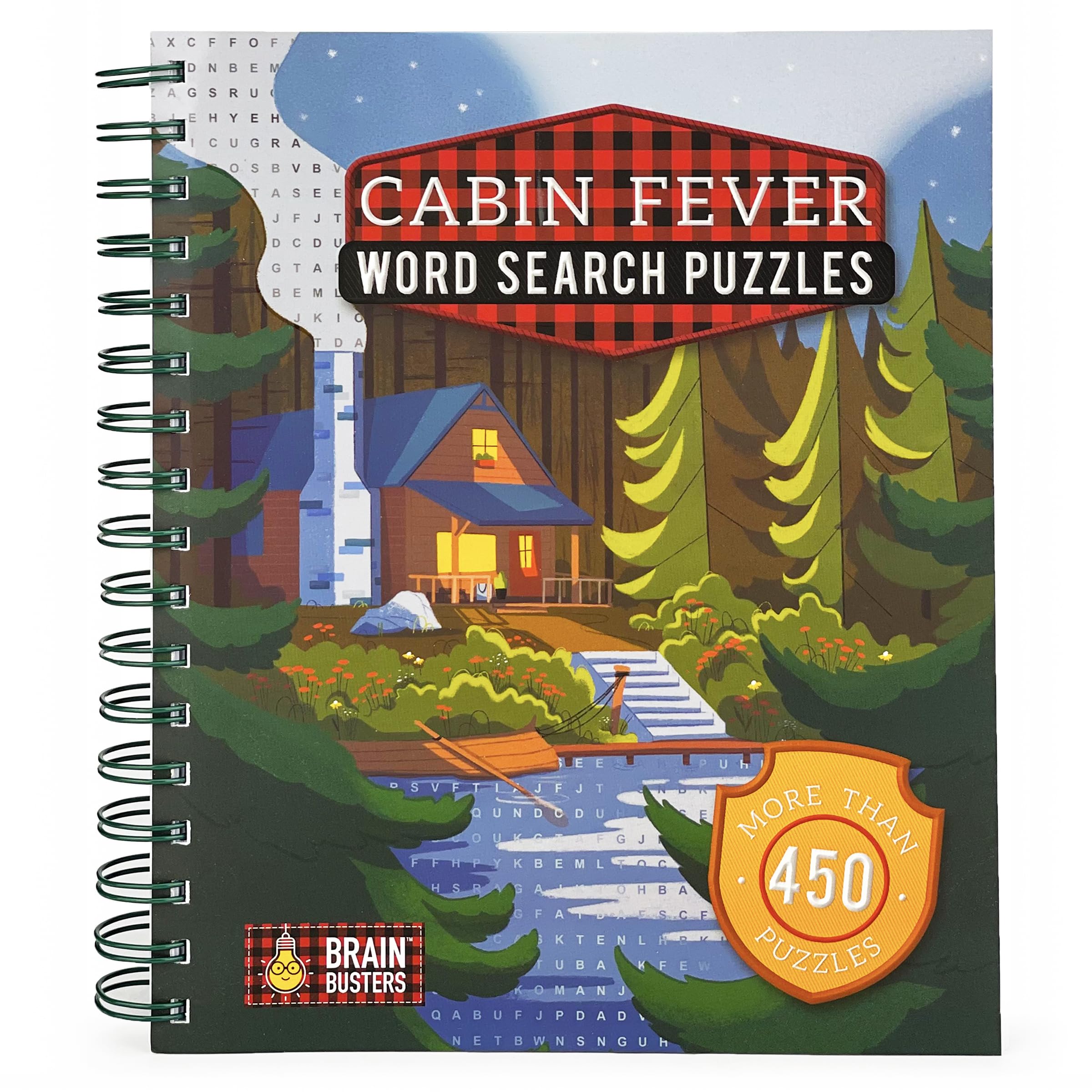 Amazon.com: Cabin Fever Word Search Puzzles: Multi-Level Spiral-Bound ...