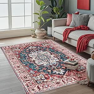Amazon.com: Skyweaver 3x5 Area Rug Living Room Rugs, Soft Machine ...