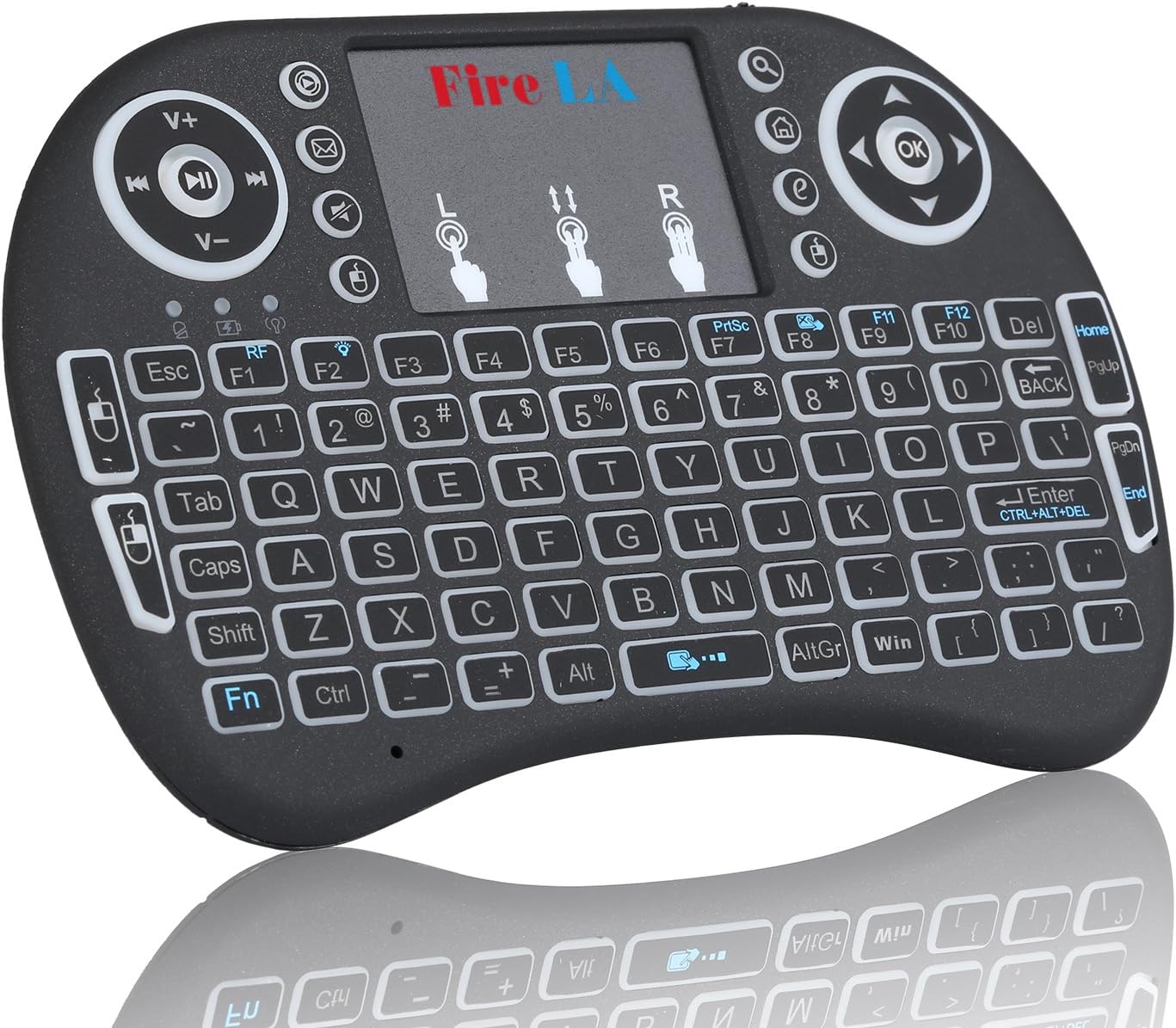 Amazon.com: Rii 2.4GHz Mini Wireless Keyboard with Touchpad＆QWERTY ...