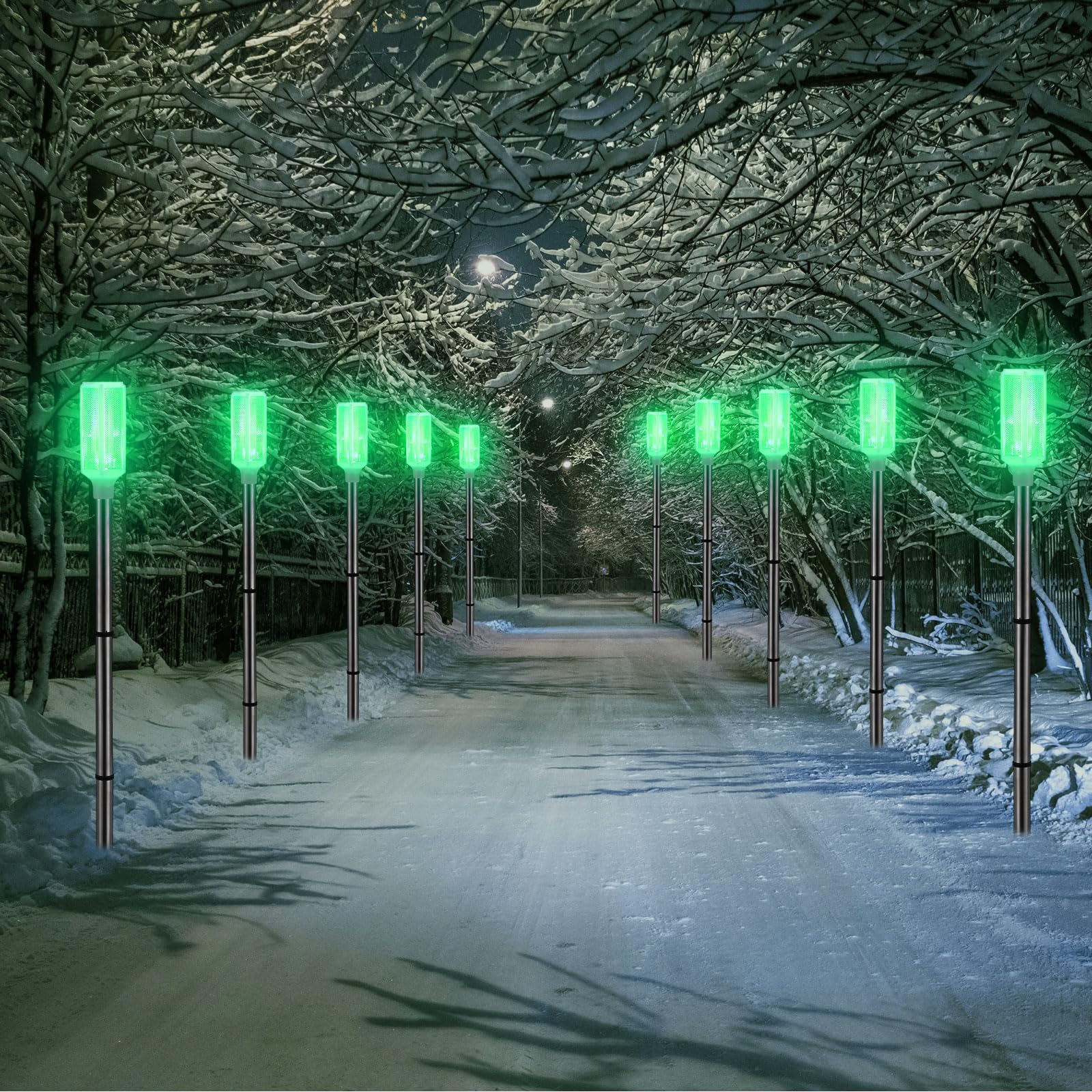 Snapklik.com : Solar Powered Driveway Markers Driveway Lights Landscape ...