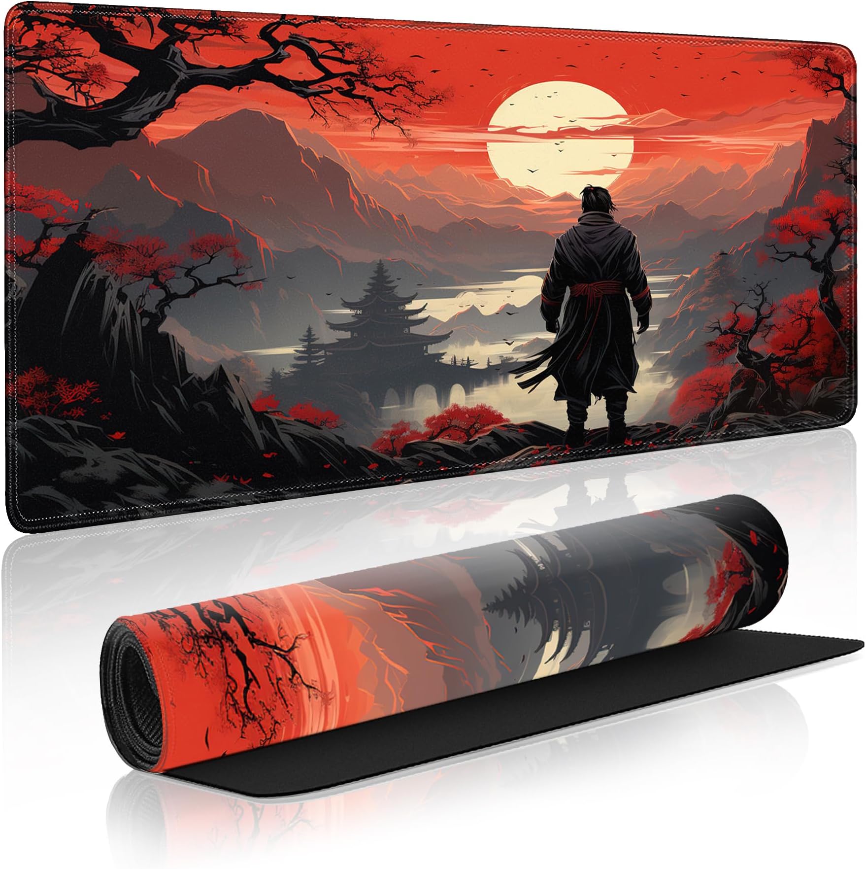 Amazon.com : Japanese Sea Waves Large Gaming Mouse Pad,Anime Mouse Pad ...