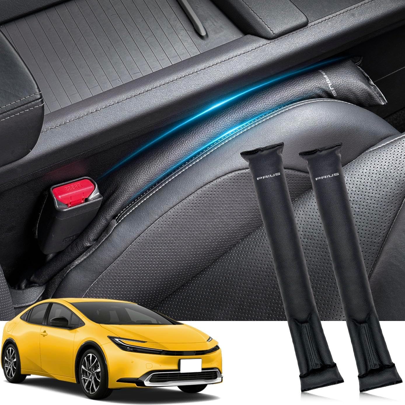 Amazon | XIKER トヨタ プリウス 50系 60系専用 PUレザー 隙間クッション 車用 シートサイド隙間埋め 運転席 助手席 ゴミ小物類 落下防止 カー用品 便利グッズ シート ...