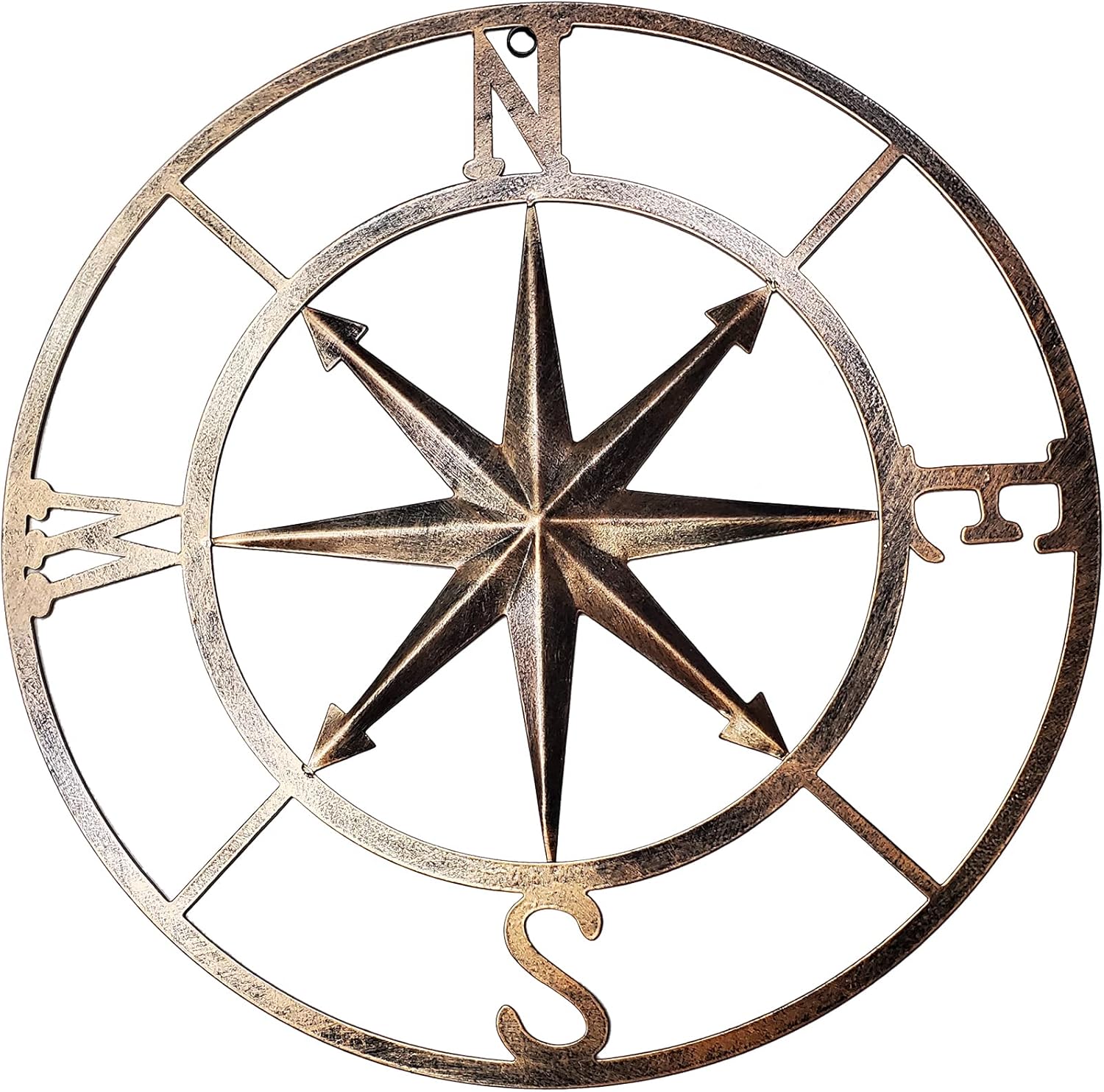 Amazon.com: FESTYLES Nautical Wall Decor Compass Metal Big 12Inch ...