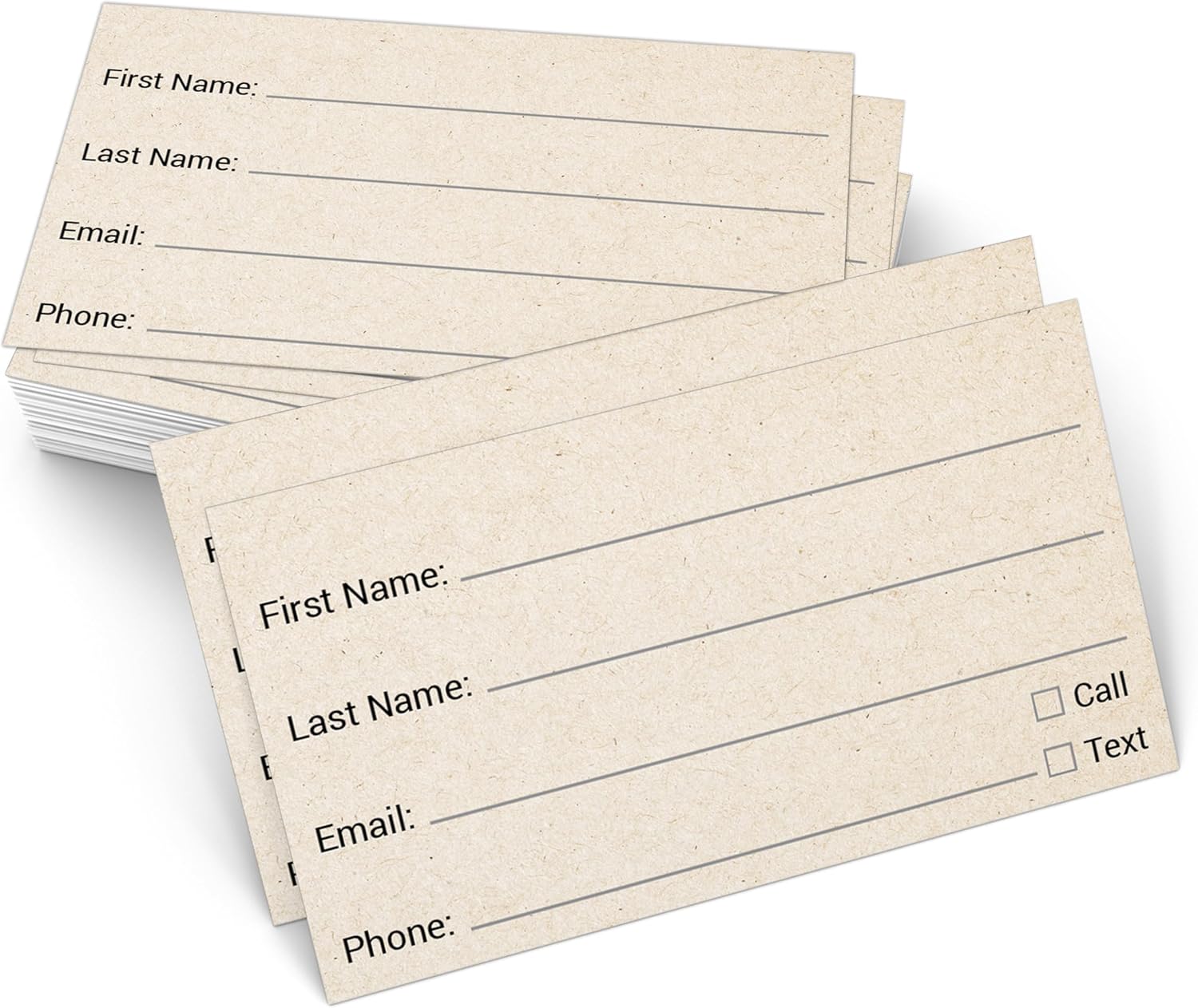 Amazon.com : 321Done Contact Cards, Made in USA - 3.5x2, Client Profile ...