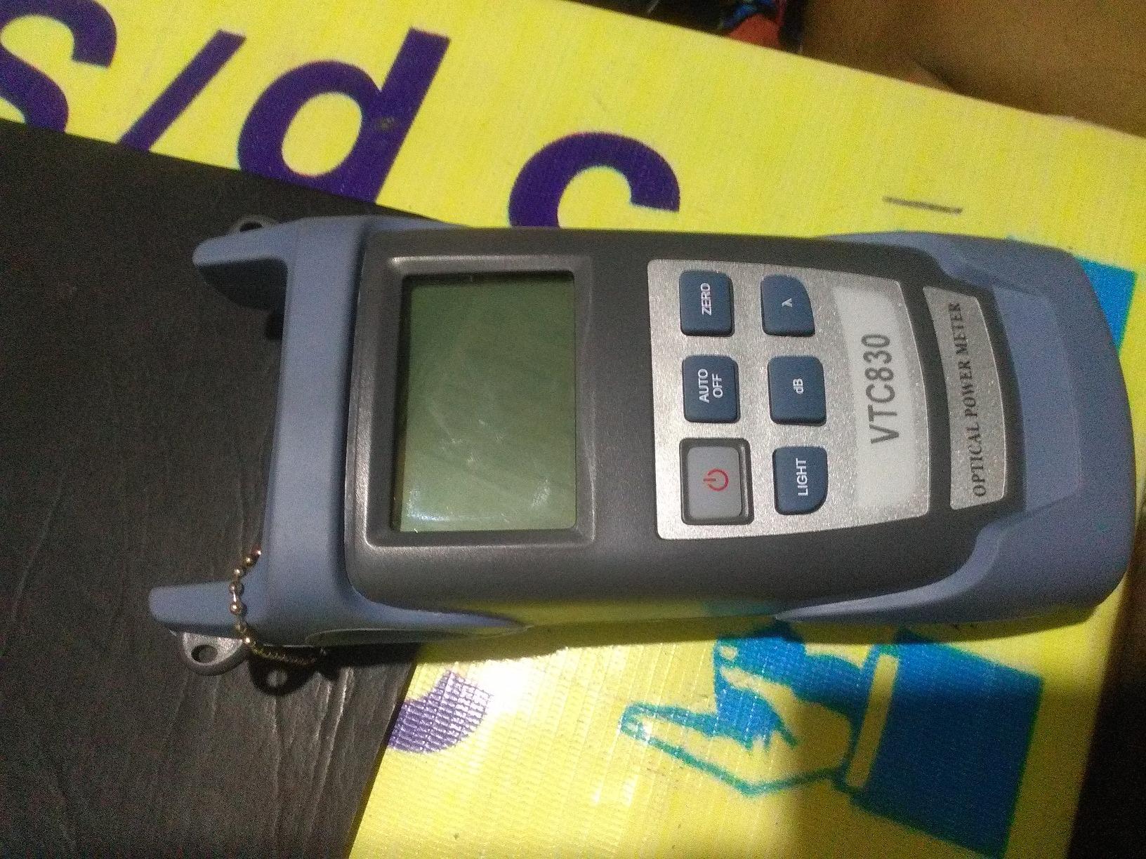 Techtest VTC-830 Optical Power Meter Fiber Laser Cable Db Tester Optic ...