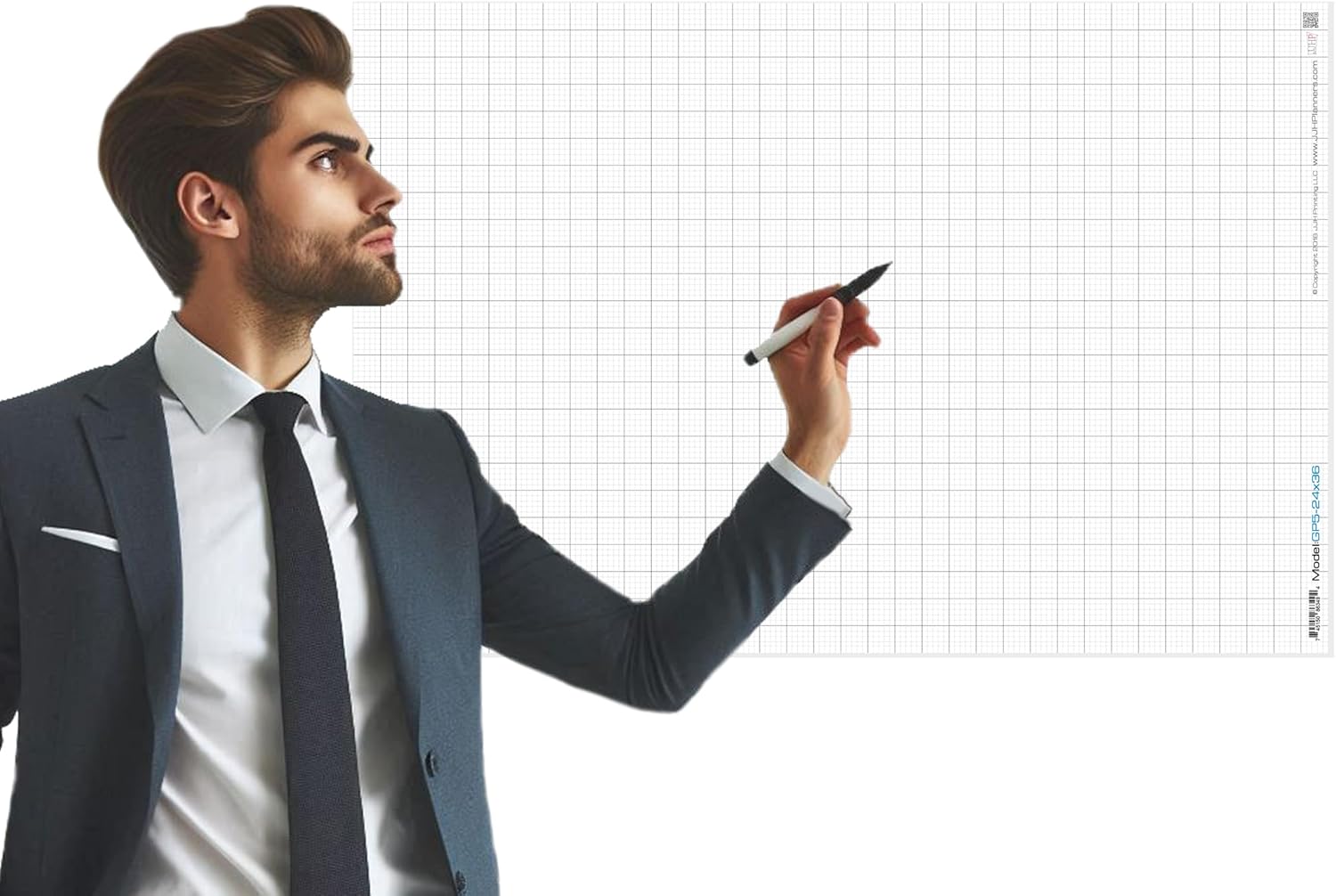 Amazon.com : JJH Planners - Paper - 24" x 36" - Large Graph Paper 1 ...