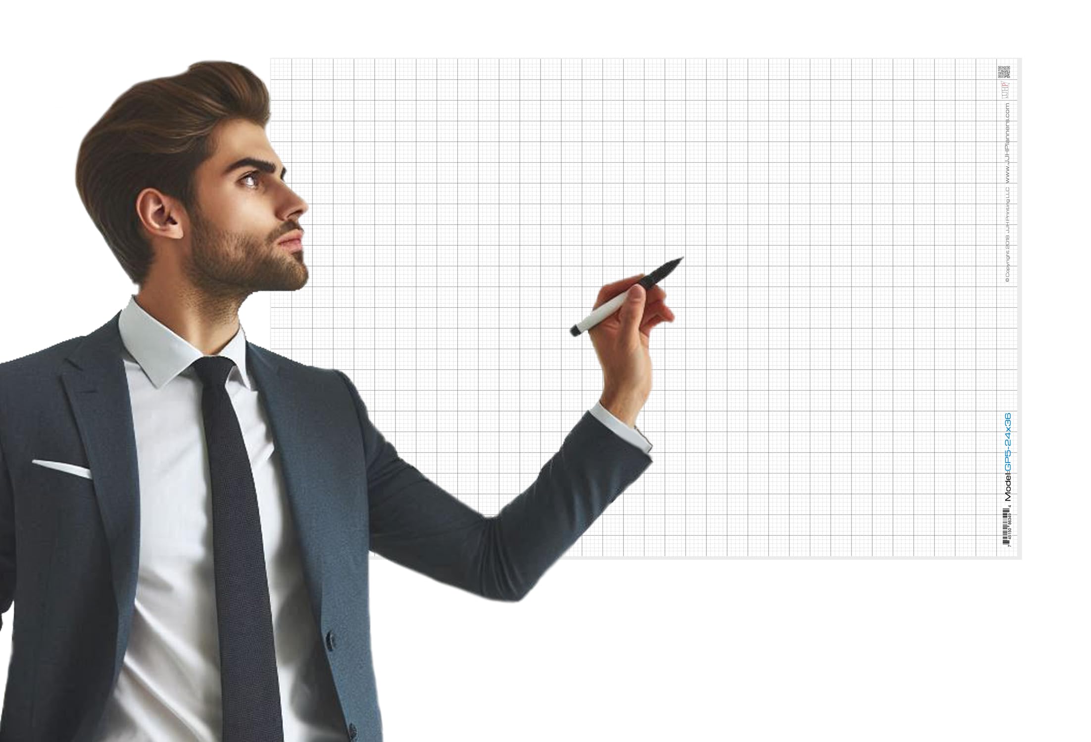 Amazon.com : JJH Planners - Paper - 24" x 36" - Large Graph Paper 1 ...