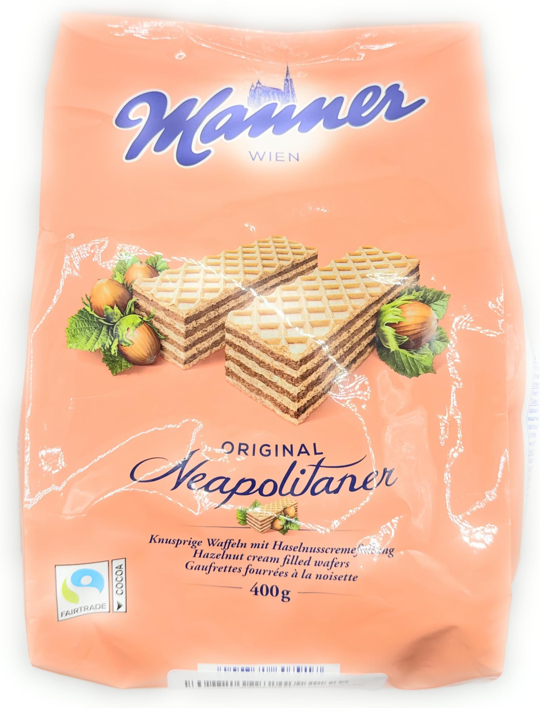 Amazon.com: Manner Vienna - Chocolate cream filled wafers (ea. 72g) 3 ...