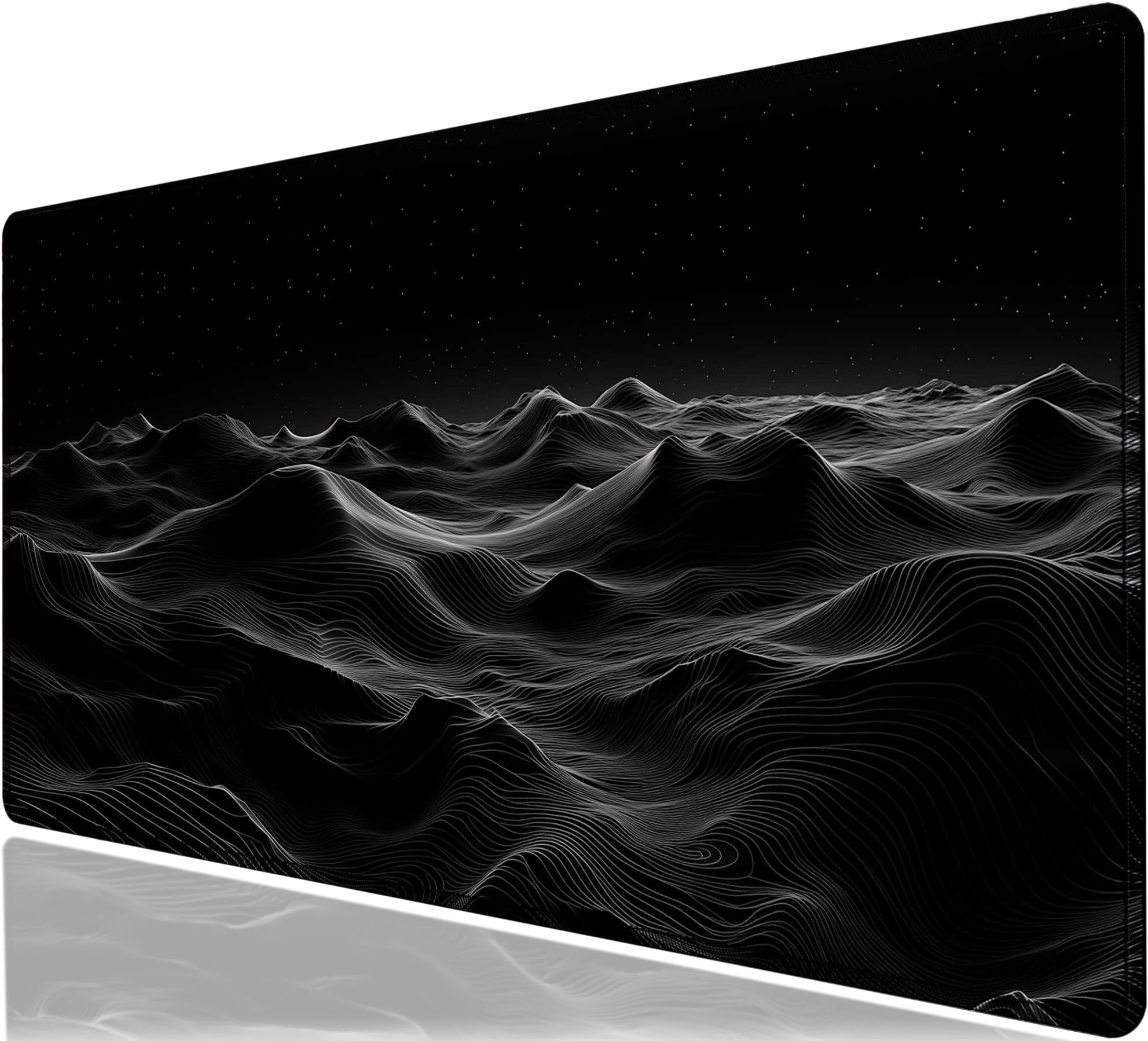 Amazon.com : Large Extended Gaming Mouse Pad with Stitched Edges,Black ...