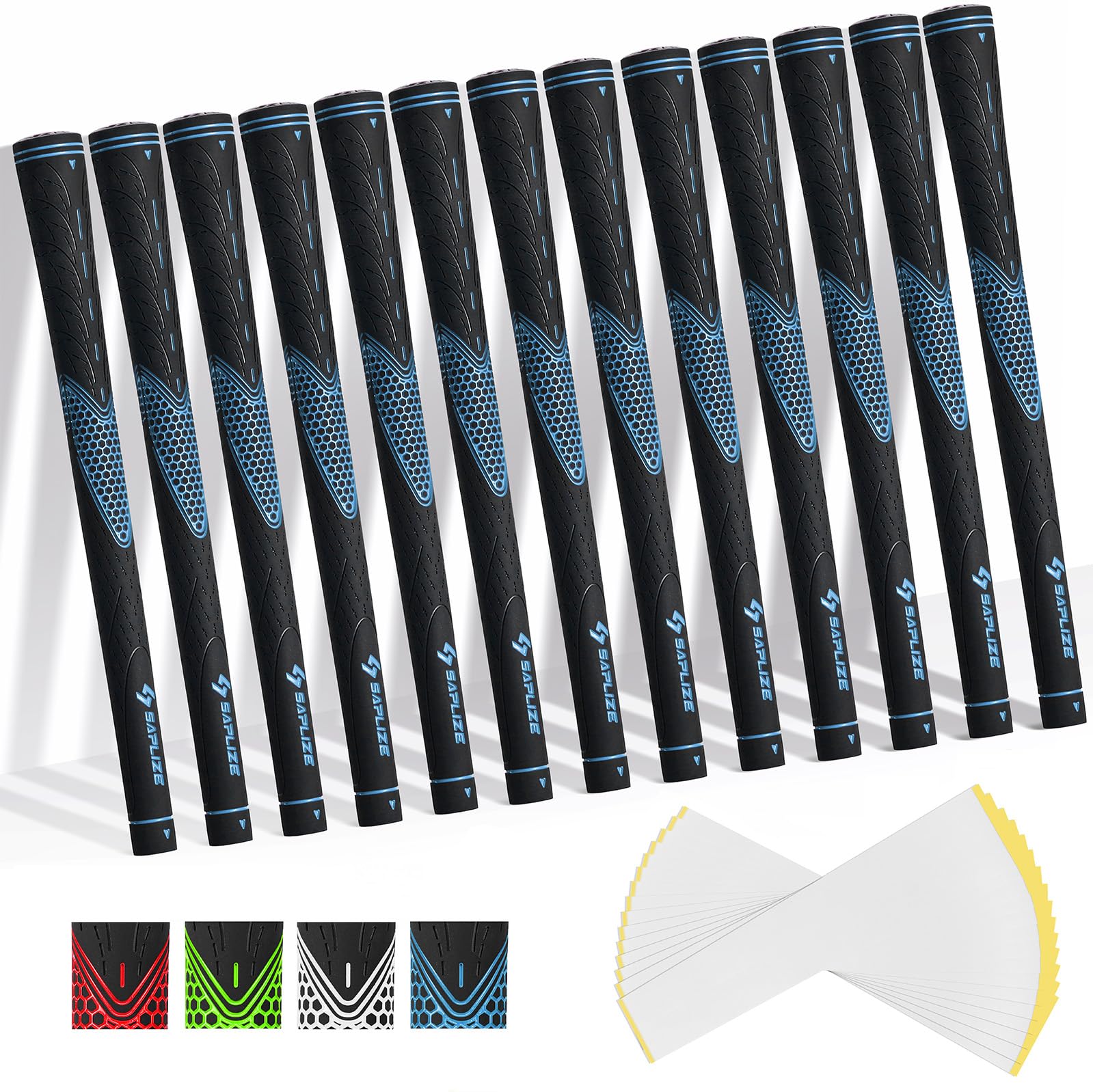 Snapklik.com : SAPLIZE Classic Rubber Golf Grips 13 Pack, High Feedback ...