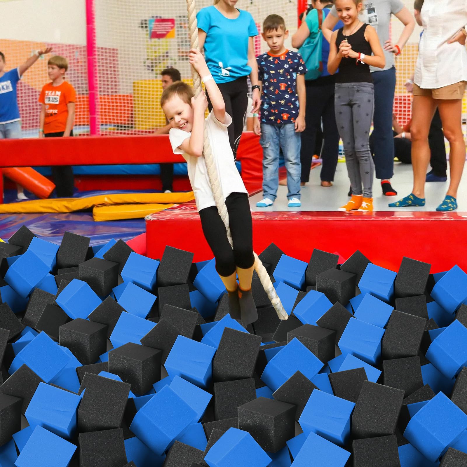 Gymnastics Trampoline And Foam Pit