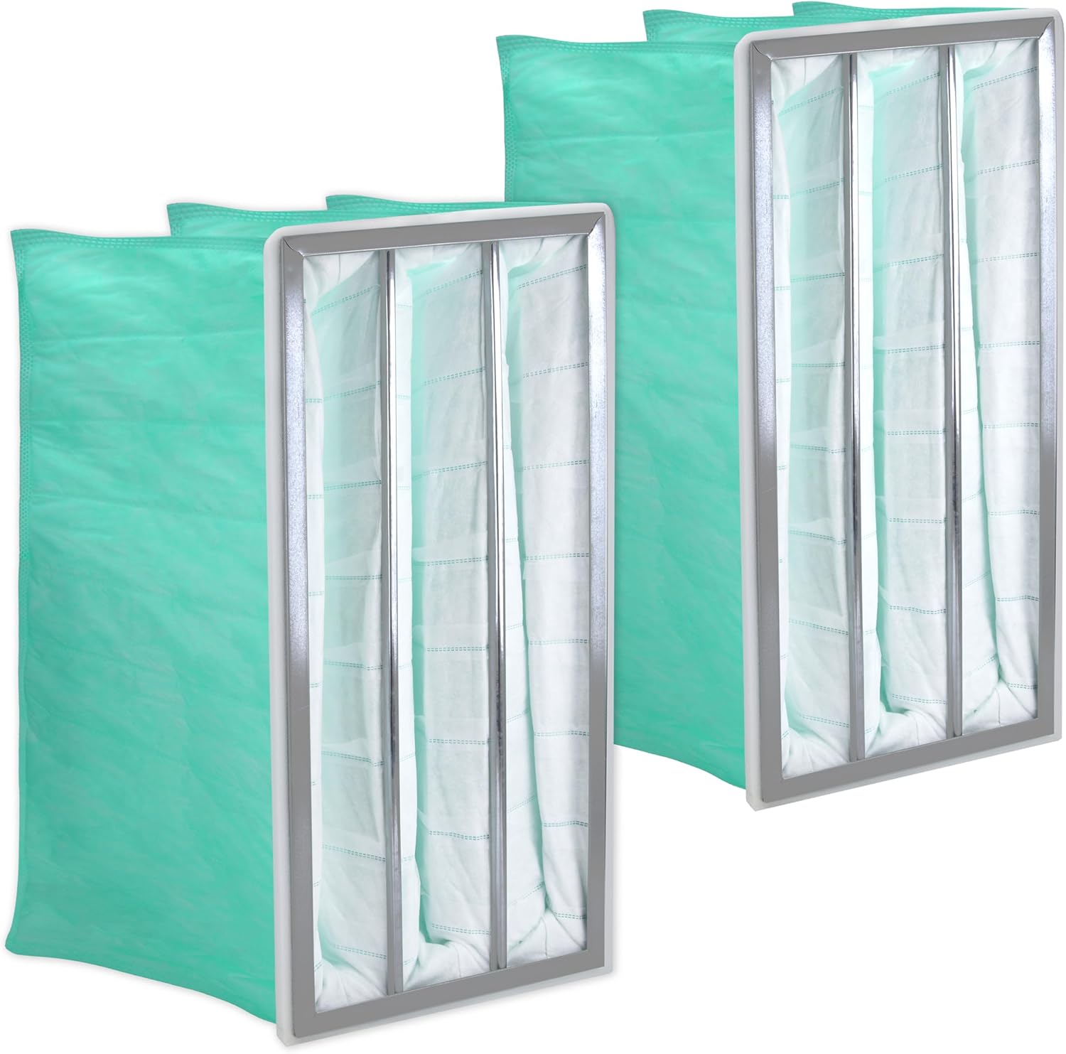 2 PCS MERV 14 Synthetic Pocket Air Filter Replacement for JET AFS-1000B ...