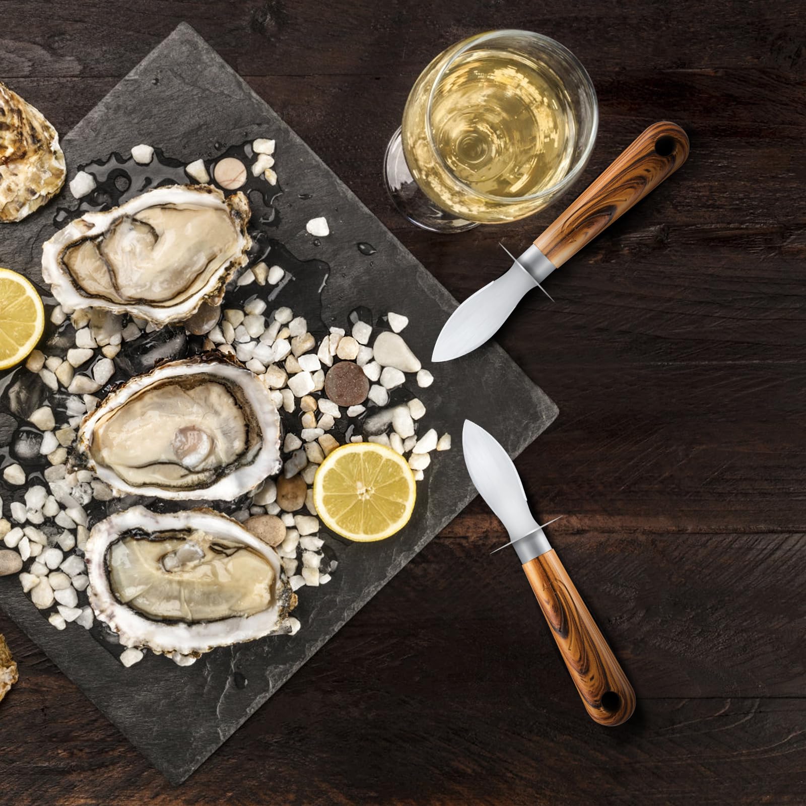 Snapklik.com : Nonley Oyster Shucking Knife,Oyster Knife Shucker Set ...