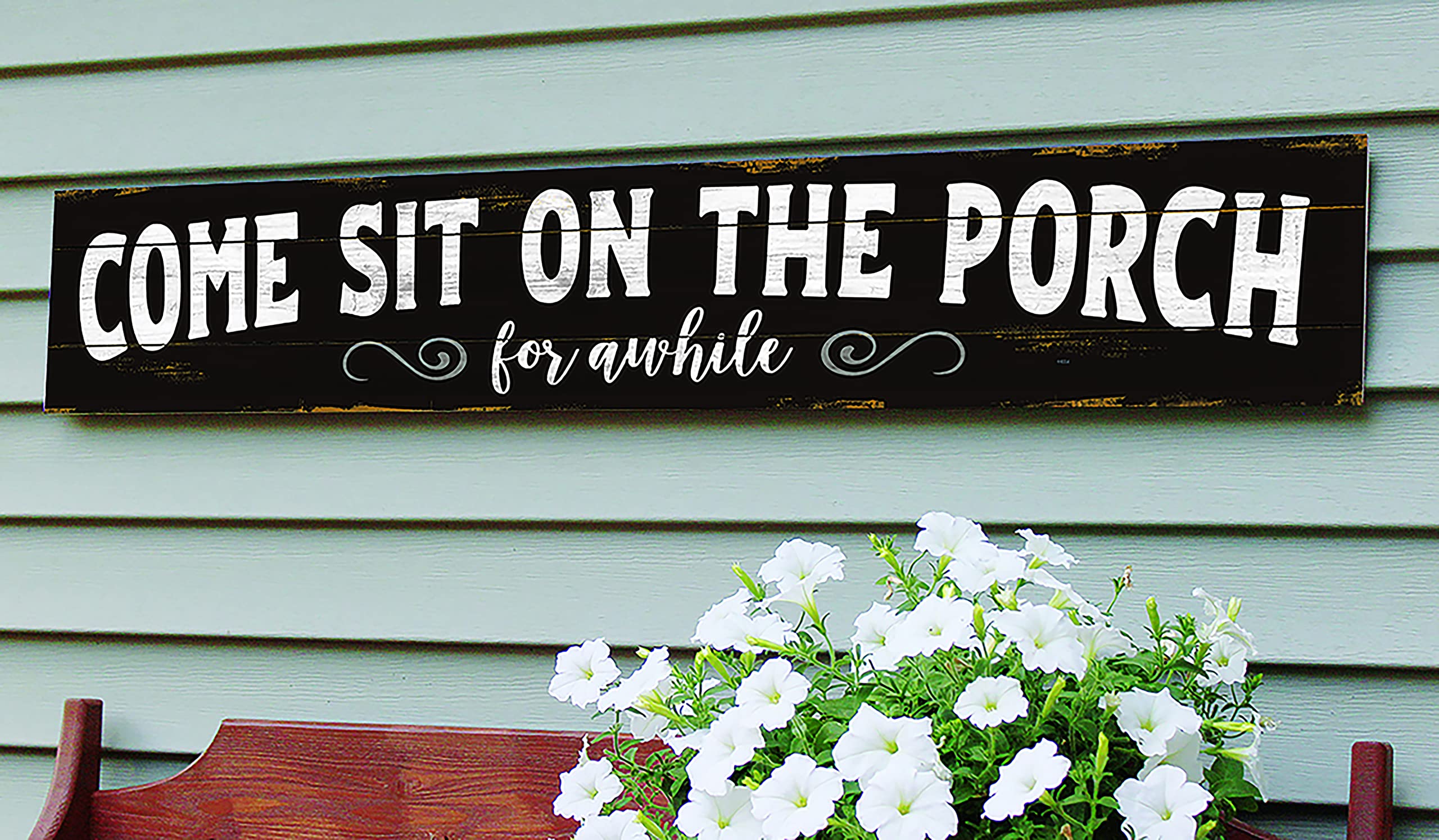 Amazon.com : My Word! Come Sit on the Porch Awhile Horizontal Above ...