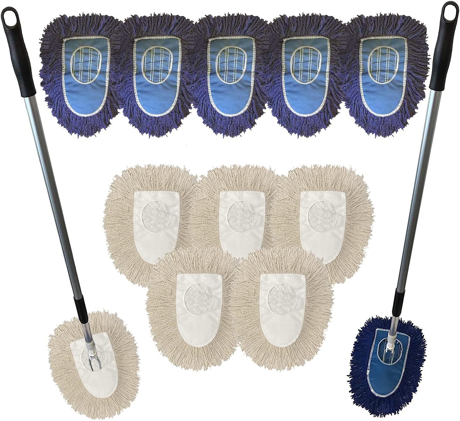 Amazon.com: Triangle Dust Mop Heads-6 Pack-Blue : Health & Household