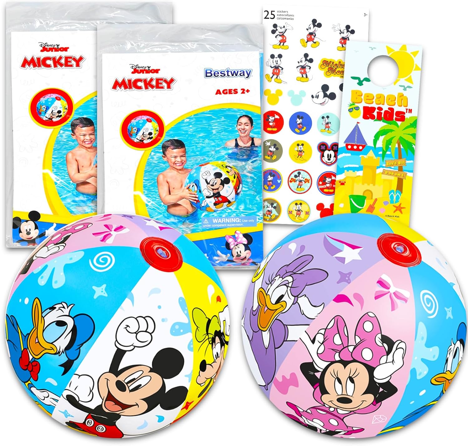 Amazon.com: Mickey Mouse Ultimate Beach Toys Set - 4 Pc Disney Pool ...