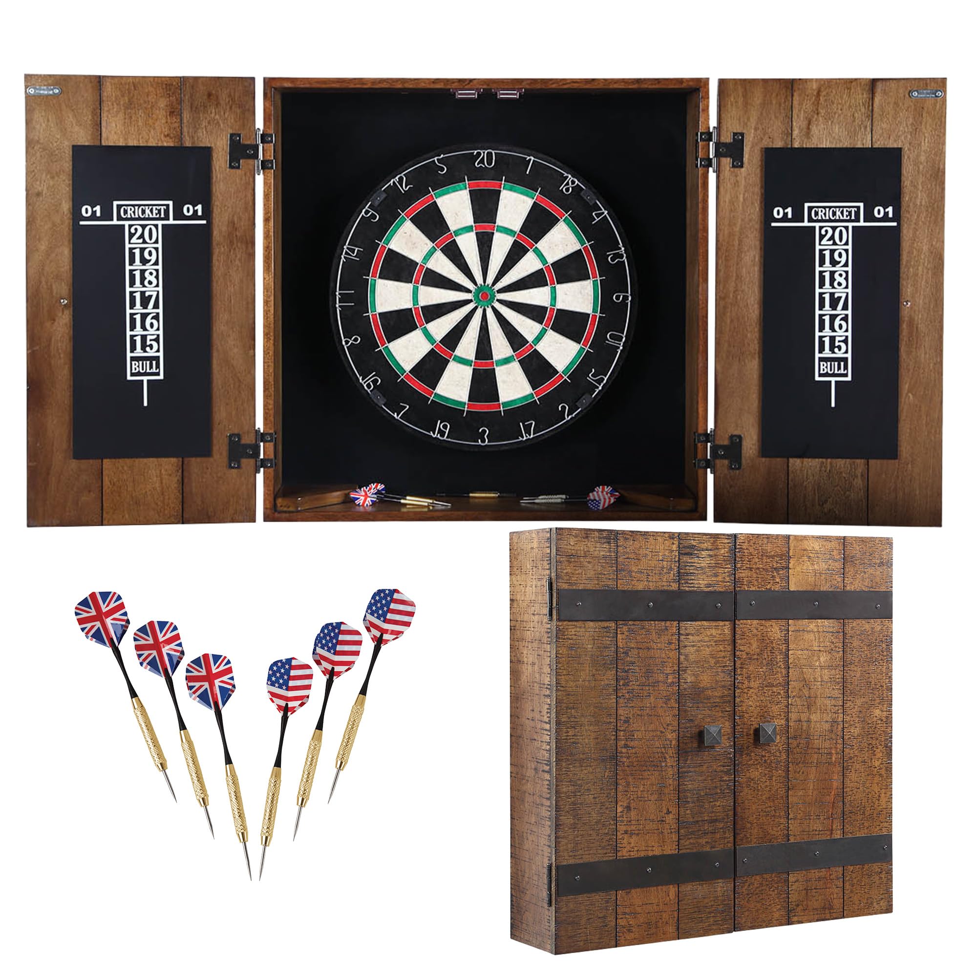 Snapklik.com : Hathaway Drifter 18-in Bristle Dart Board And Cabinet ...
