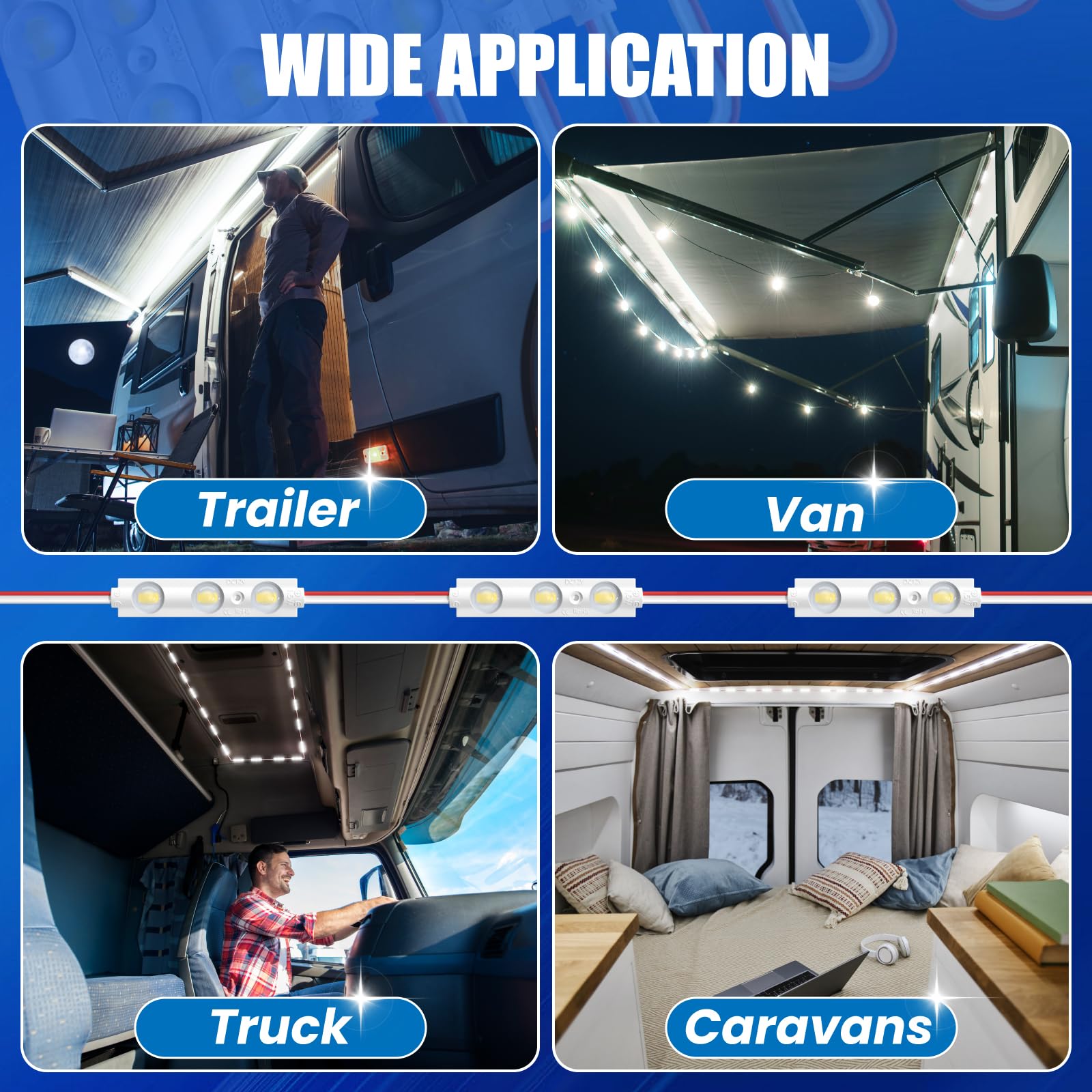 Taurus G3 Accessories 12V INTERIOR LED Spot Lights Ceiling Camper Van ...