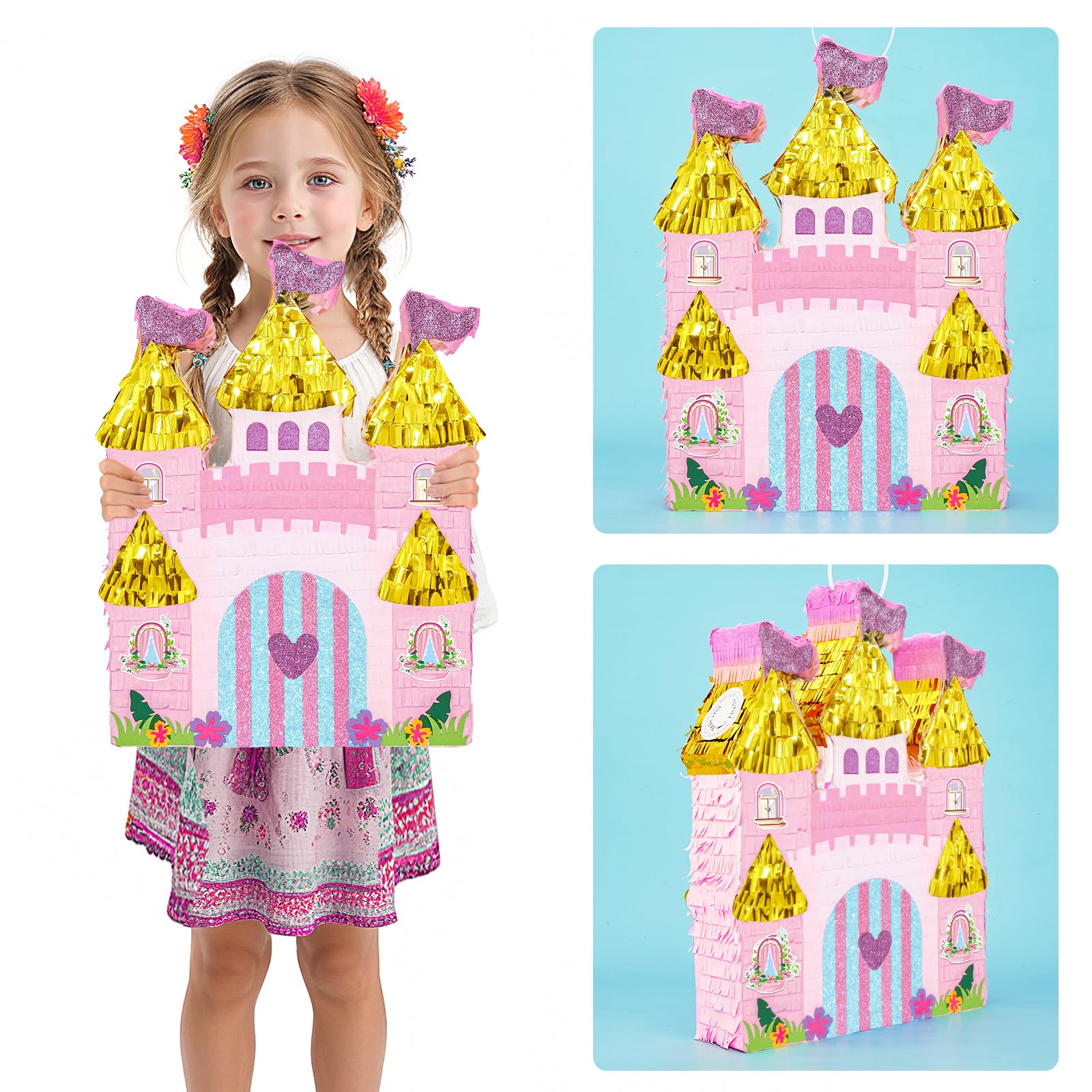 Snapklik.com : WERNNSAI Princess Castle Pinata - Princess Birthday ...